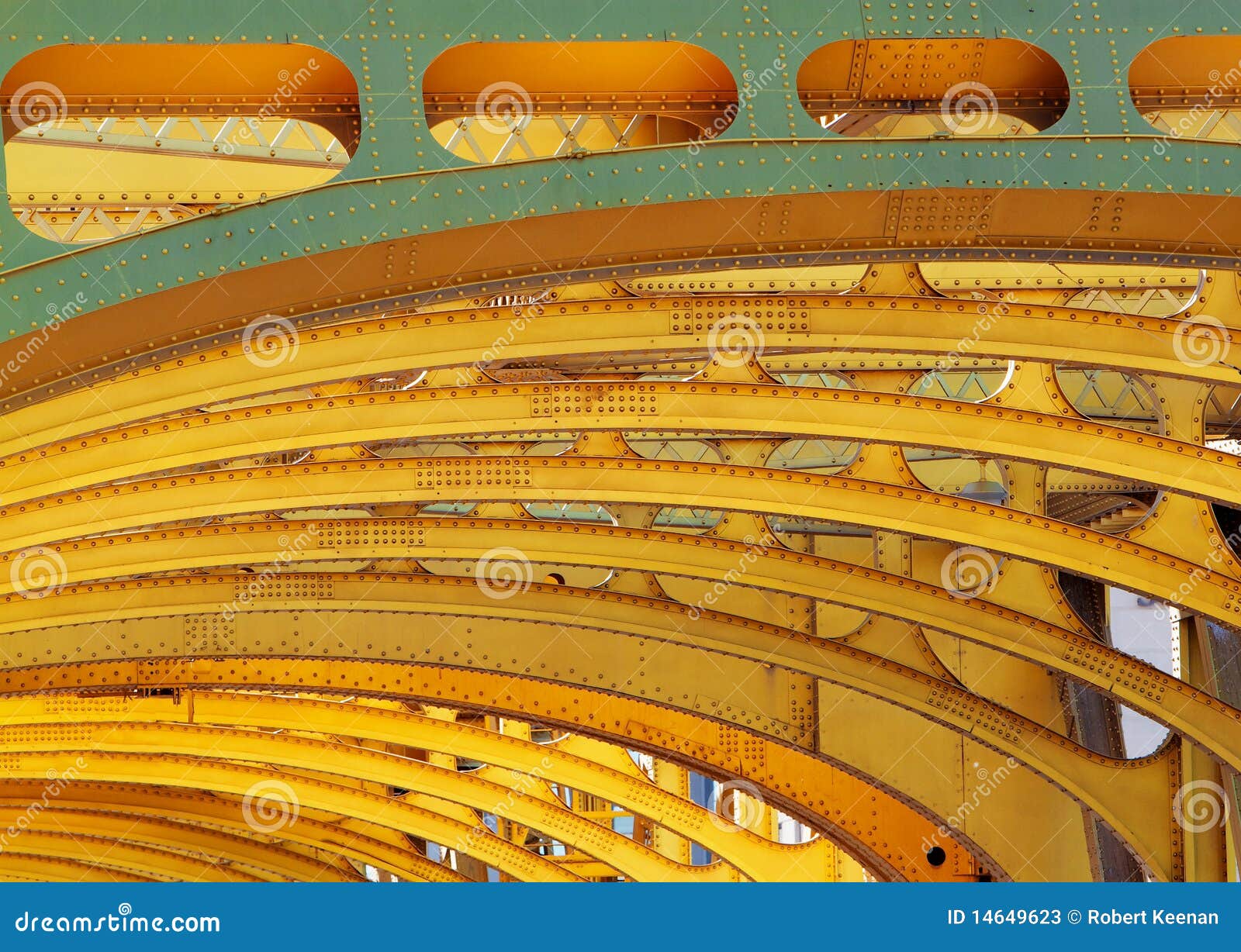 Golden Arches and Beams stock image. Image of abstract - 14649623