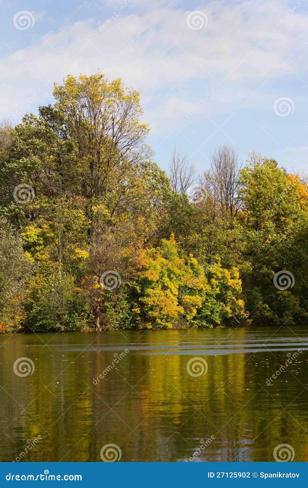 Golden Autumn stock photo. Image of reflection, nature - 27125902