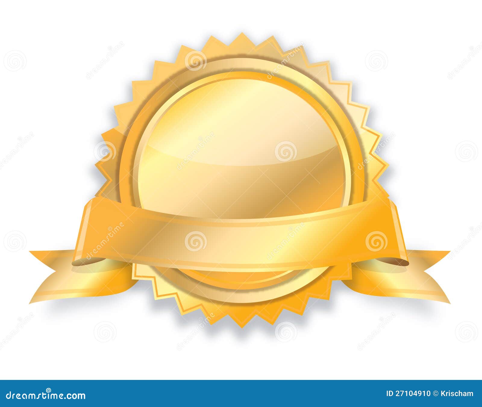 Golden Award Ribbon Rosette Stock Image | CartoonDealer.com #22339273