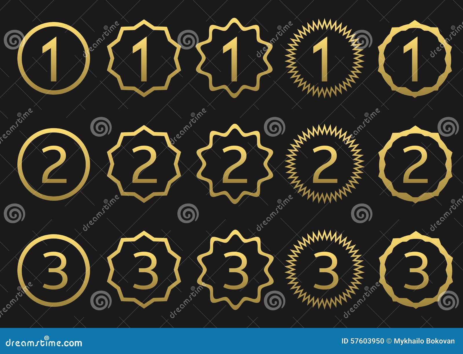 Golden awards stock vector. Illustration of gold, icon - 57603950
