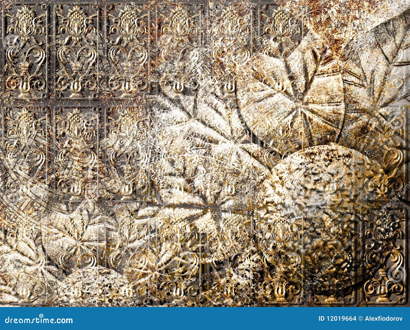 Golden backdrop. stock photo. Image of grungy, background - 12019664