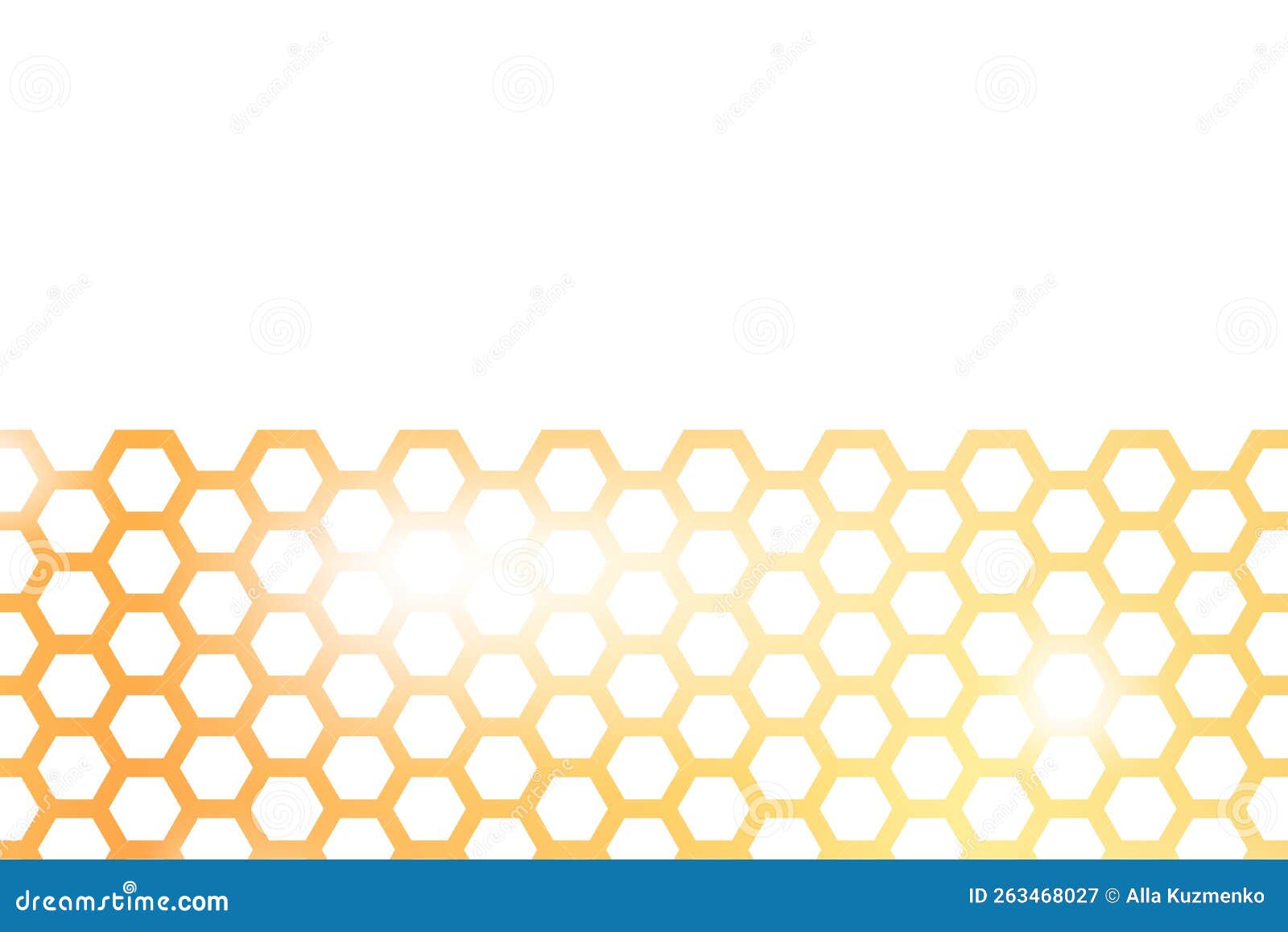 Golden Background with Honeycomb Shapes. Vector Illustration. Pattern ...