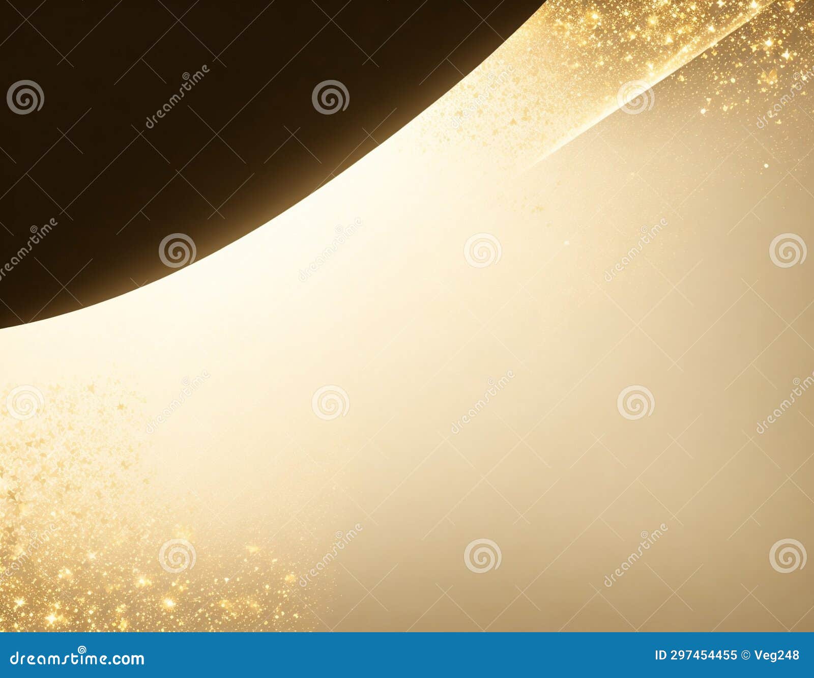 Golden Background with Place for Text. AI Stock Illustration ...