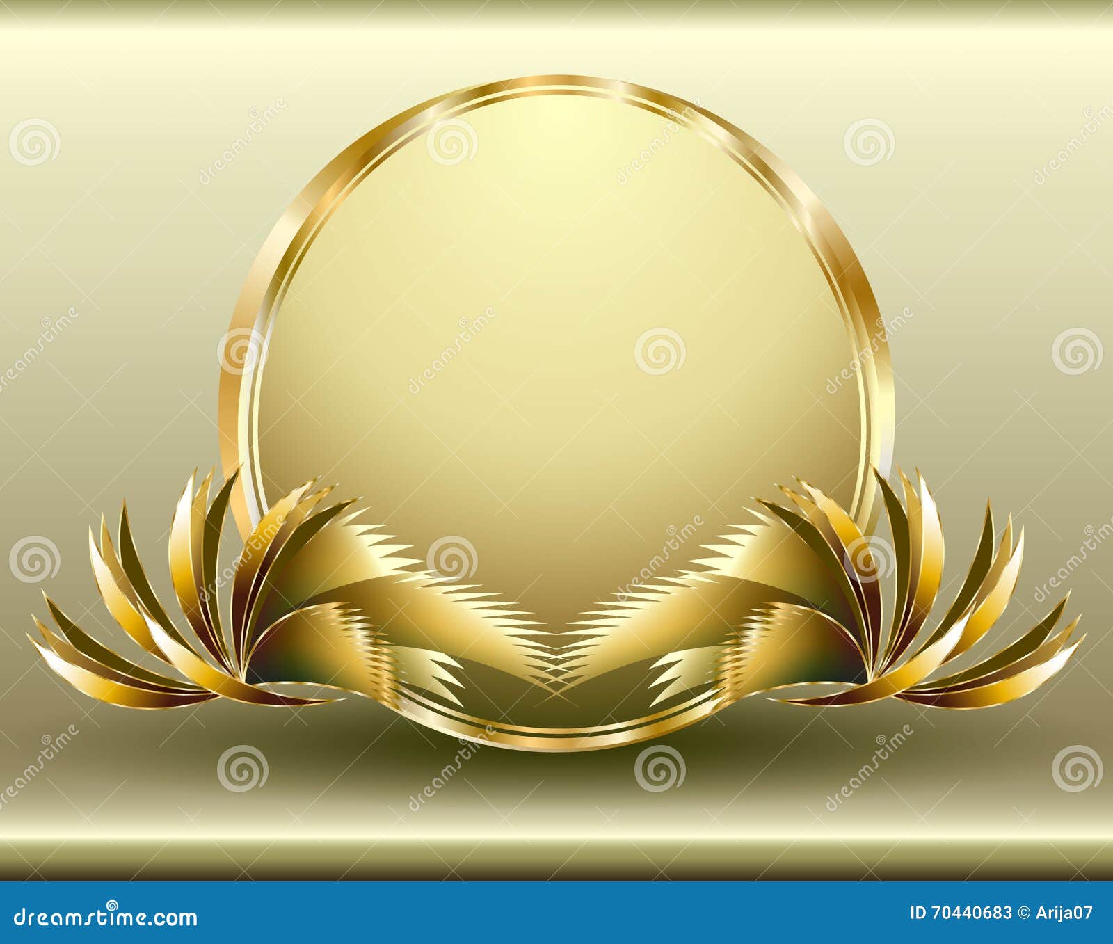 Golden badge stock illustration. Illustration of decoration - 70440683