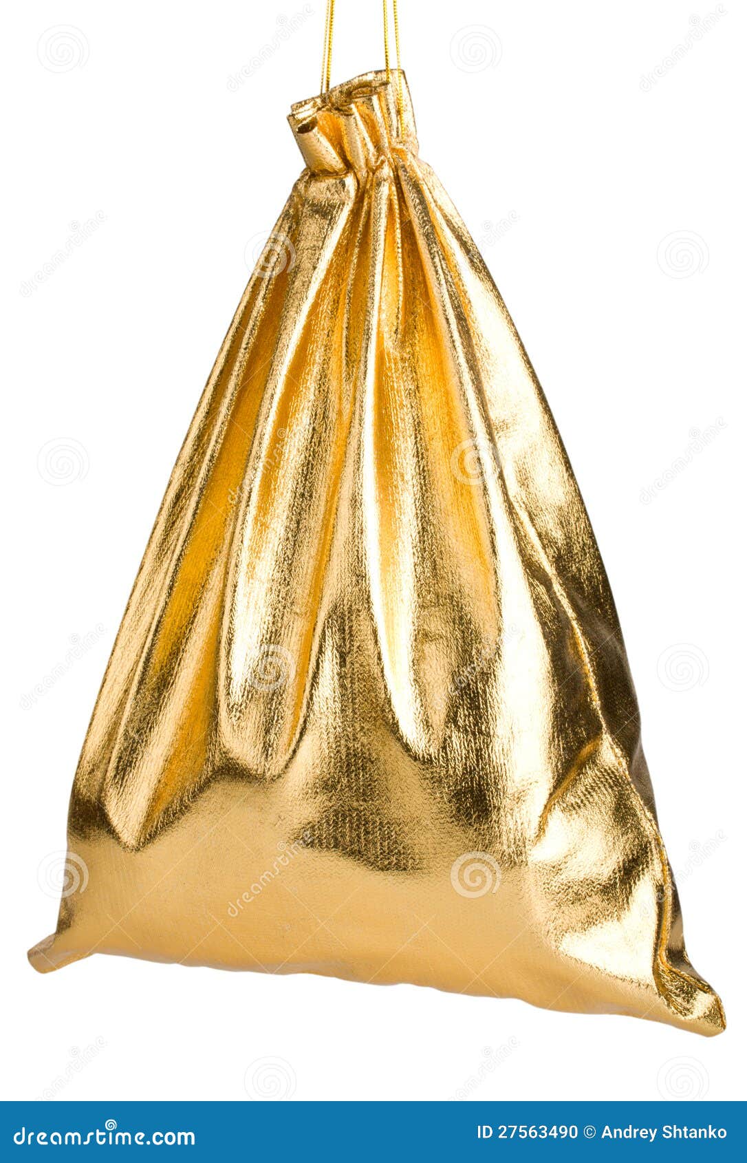 Golden bag stock photo. Image of design, sack, luxury - 27563490