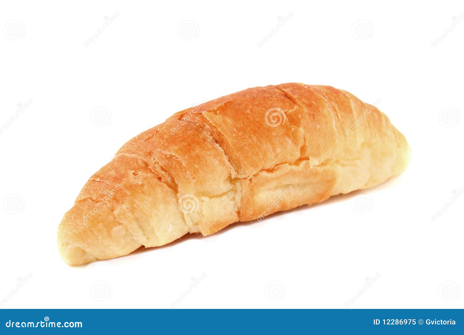 Golden baked croissant stock image. Image of nutrition - 12286975