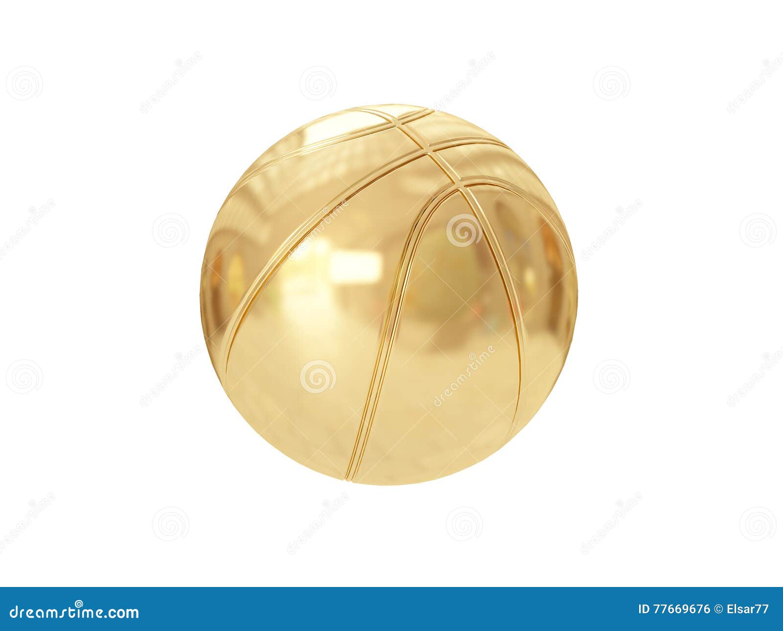 Golden ball. 3D rendering stock photo. Image of item - 77669676