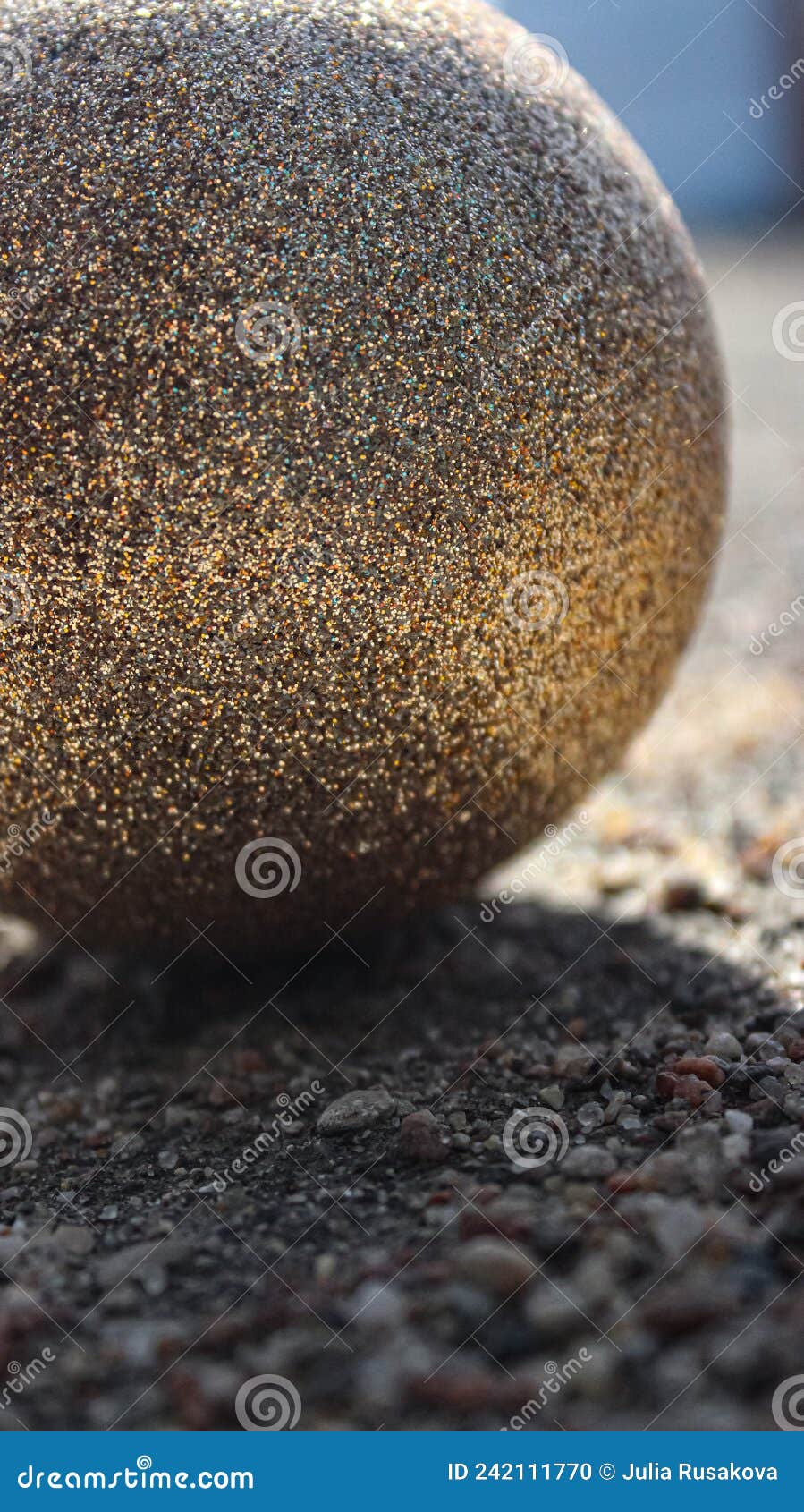 The Golden Ball is Shining. Stock Photo - Image of nature, shining ...