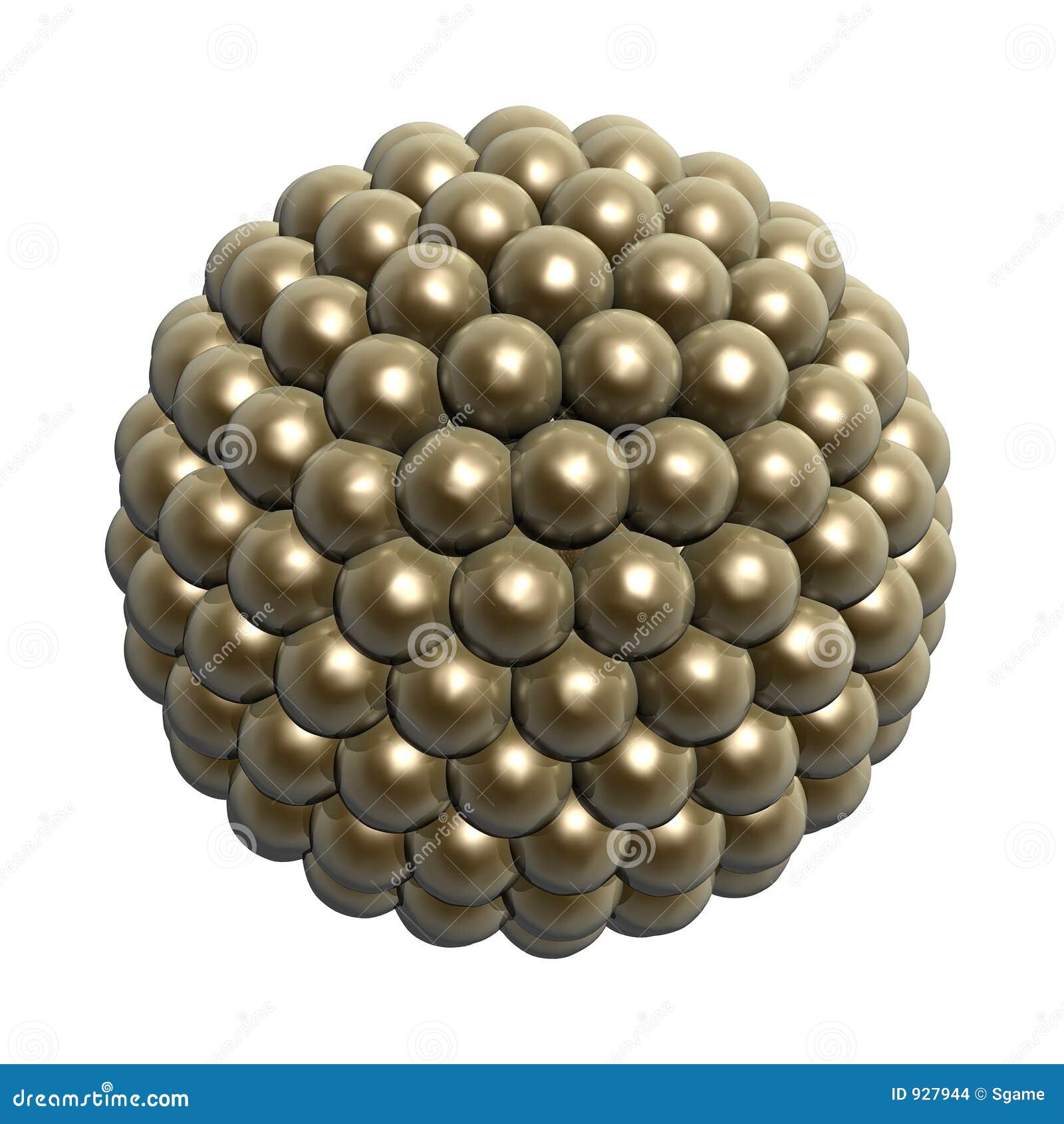 Golden Balls Background. Vector Realistic Golden Ball Texture ...