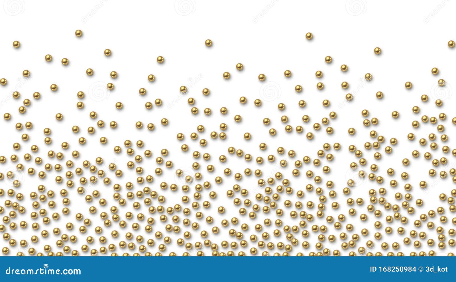 Golden Balls Background. Vector Realistic Golden Ball Texture ...