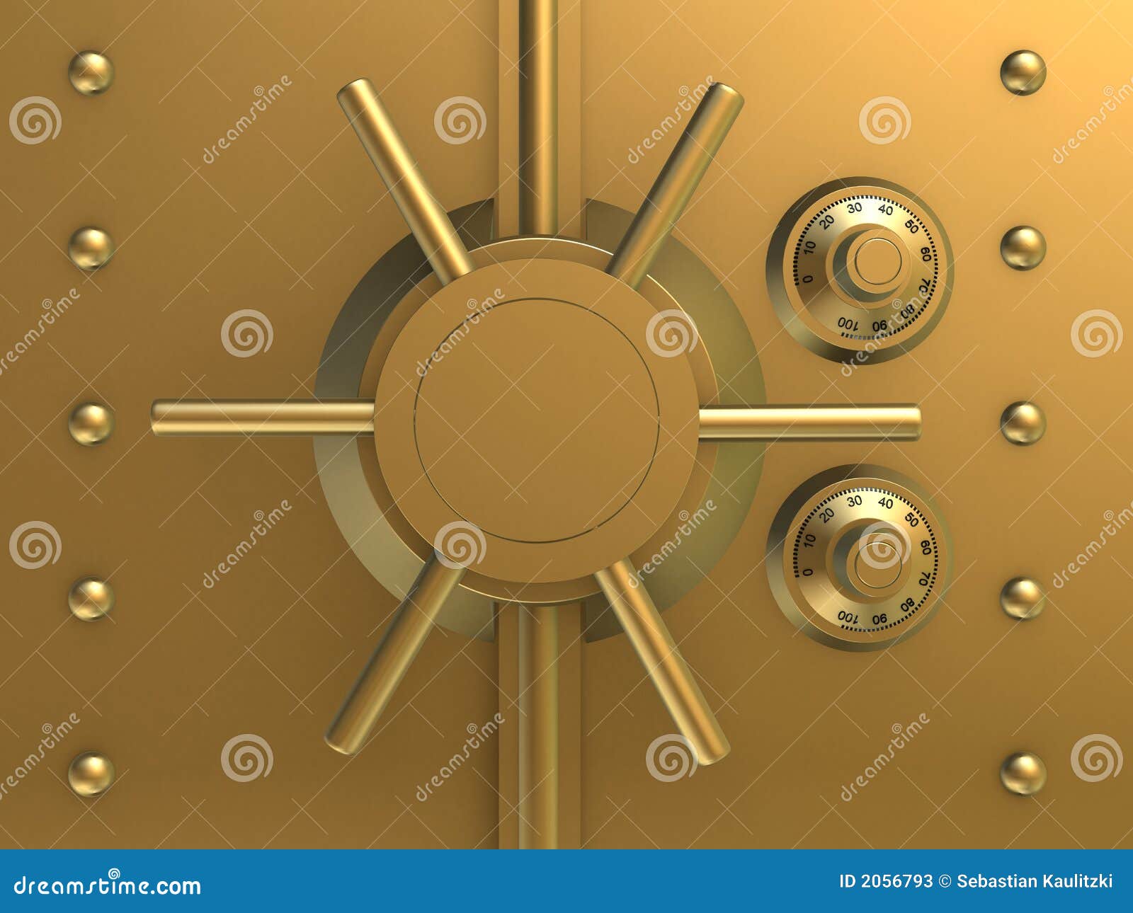 Bank Safe Boxes With Closed Steel Doors In Underground Vault ...