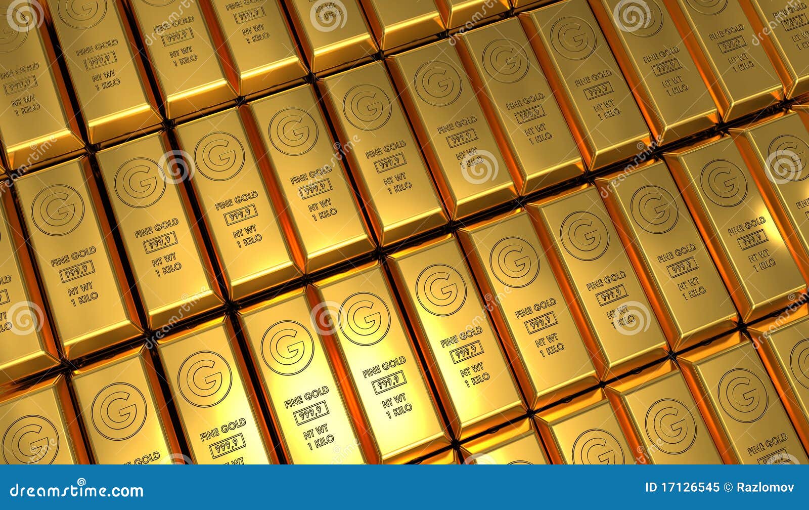 Golden Bars Pyramid Stock Photo | CartoonDealer.com #40978596