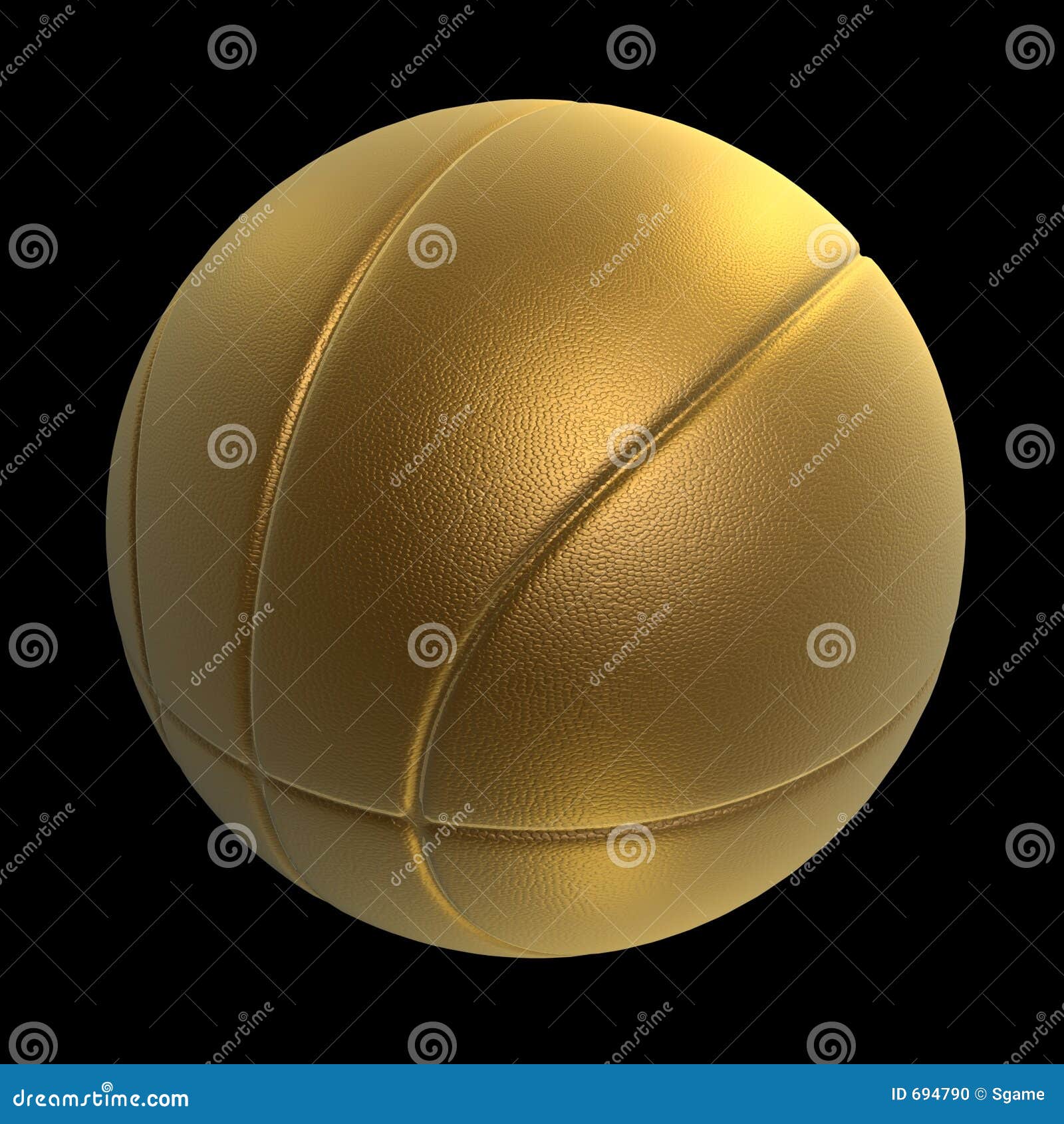 Golden Basketball On Black Background Royalty-Free Stock Photography ...
