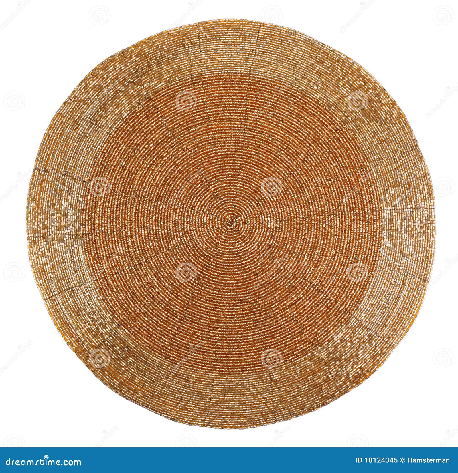 Golden beadwork table mat stock image. Image of isolated - 18124345