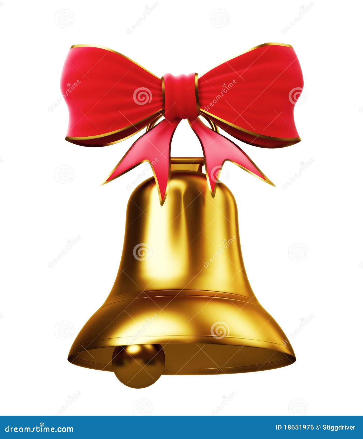 Golden bell stock illustration. Illustration of shiny - 18651976