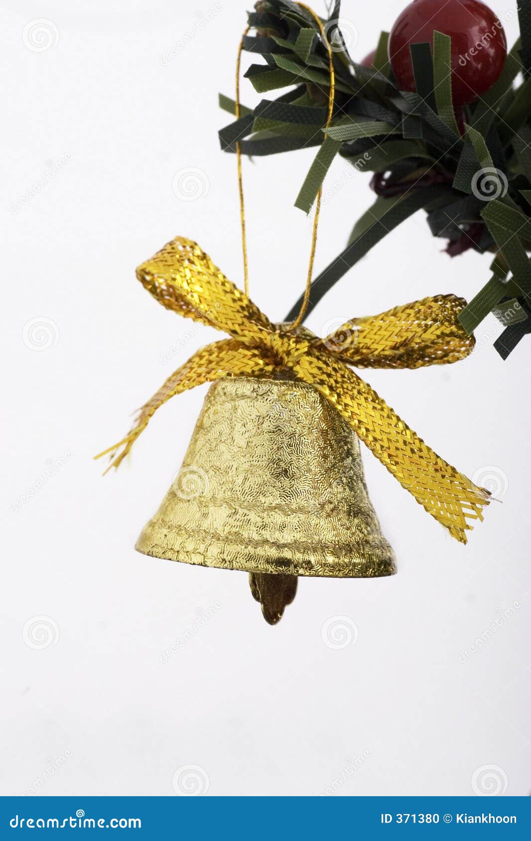 Golden Bell stock photo. Image of golden, ornaments, macro - 371380