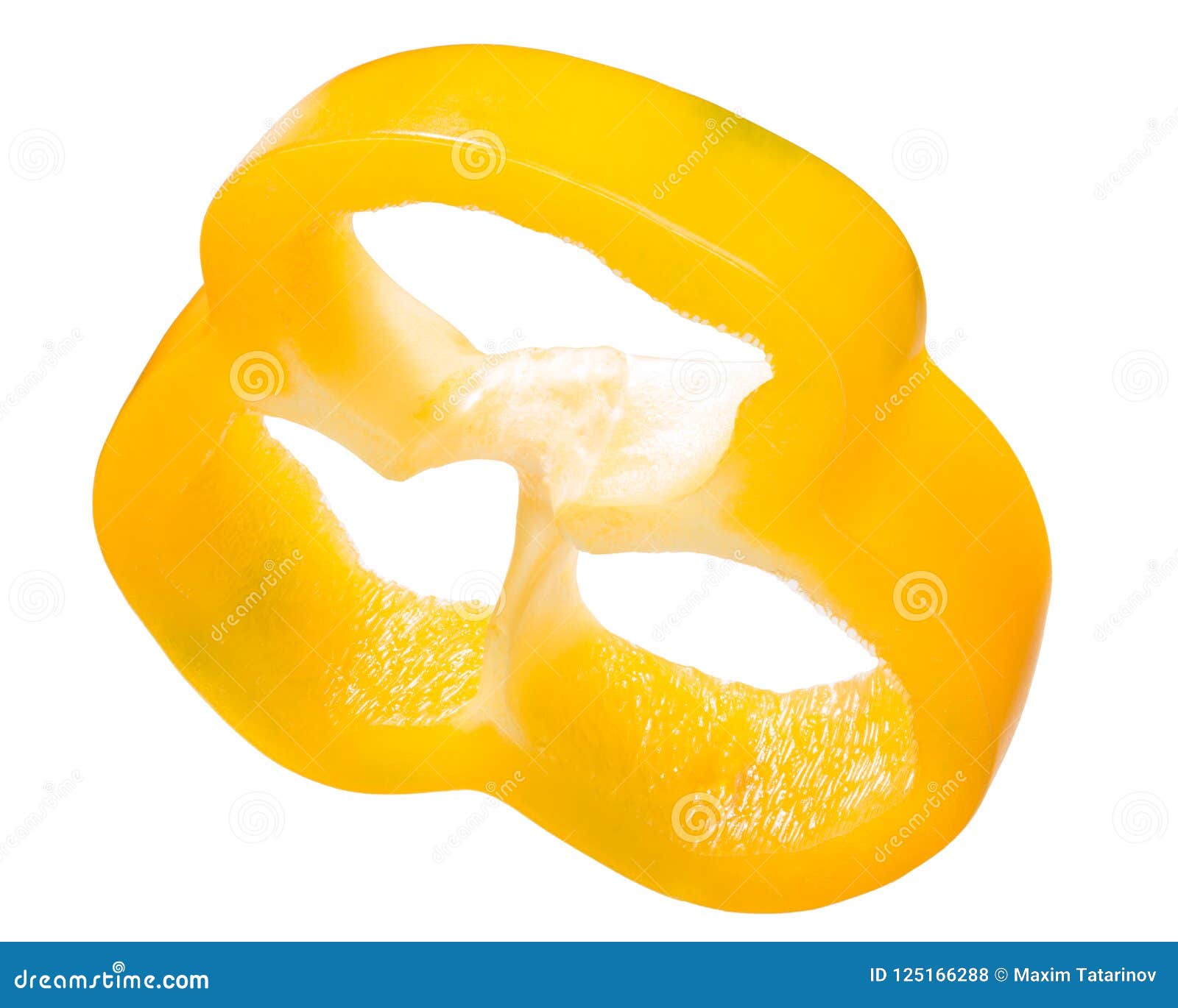 Golden bell pepper slice stock photo. Image of american - 125166288