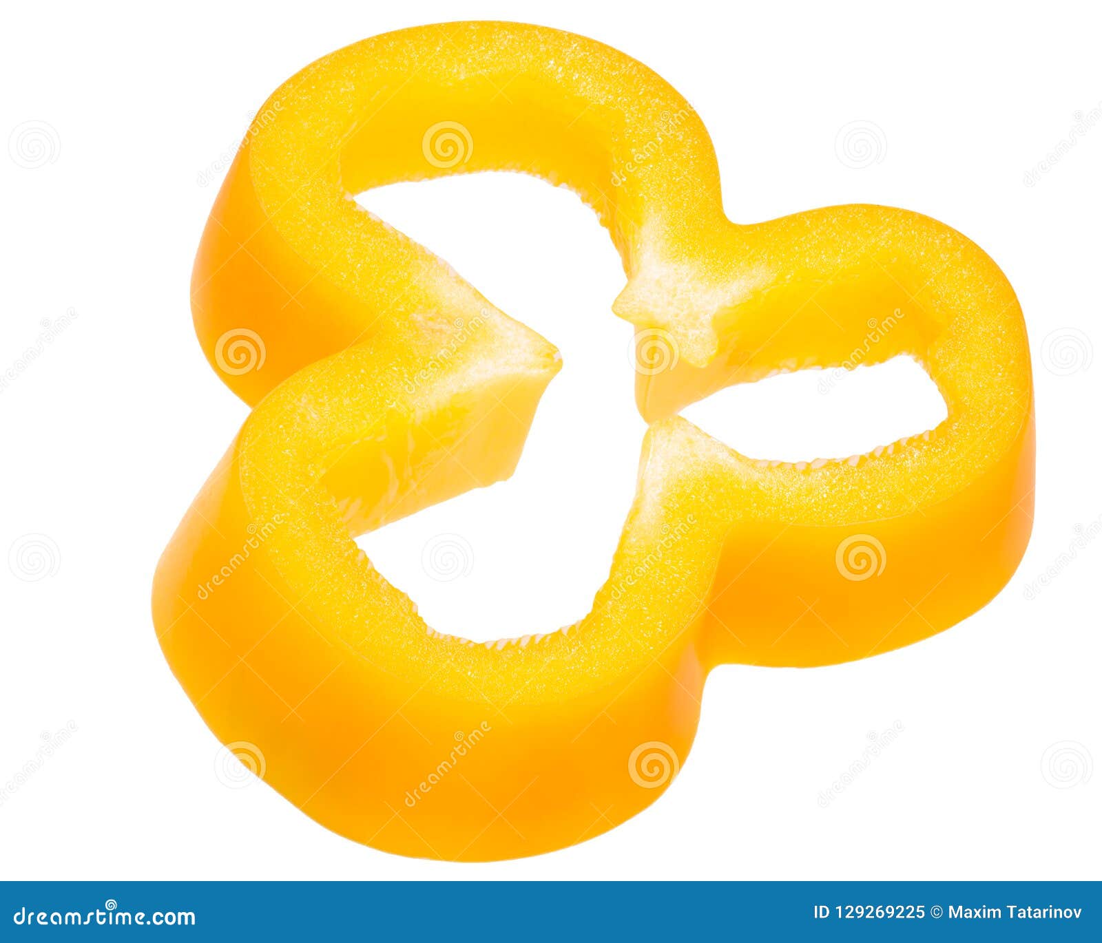 Golden bell pepper slice stock image. Image of edible - 129269225