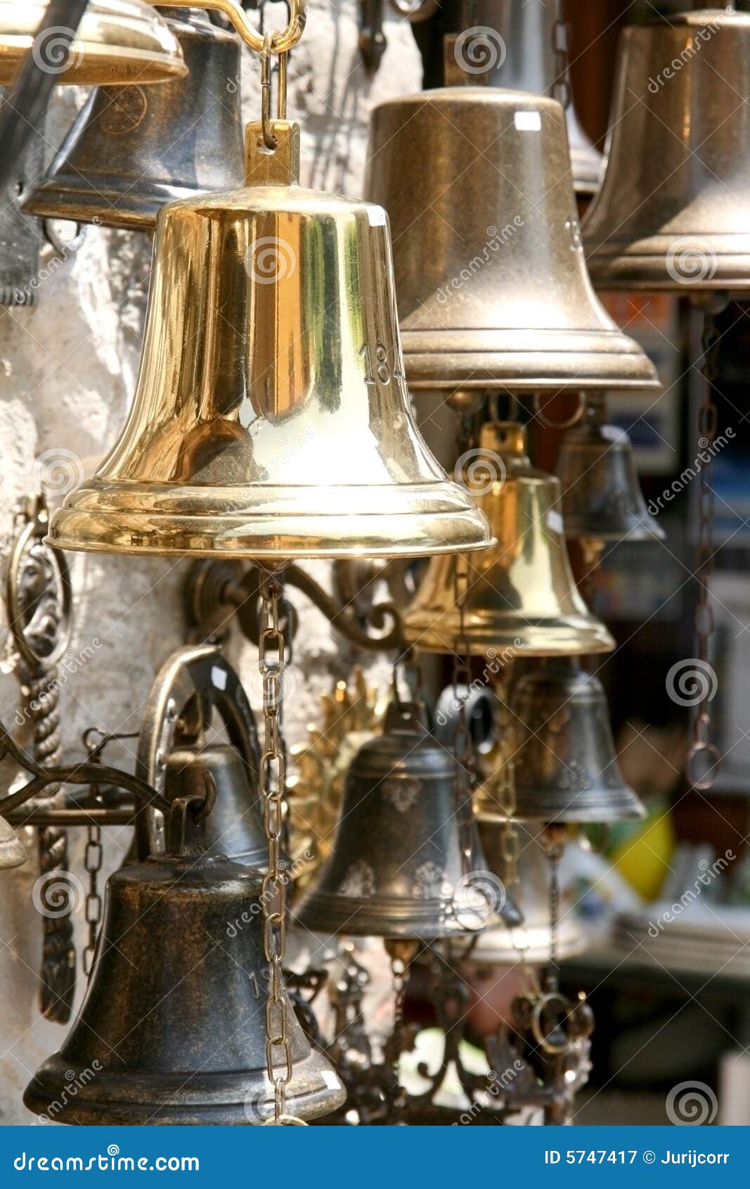 Golden bells stock image. Image of shiny, celebration - 5747417