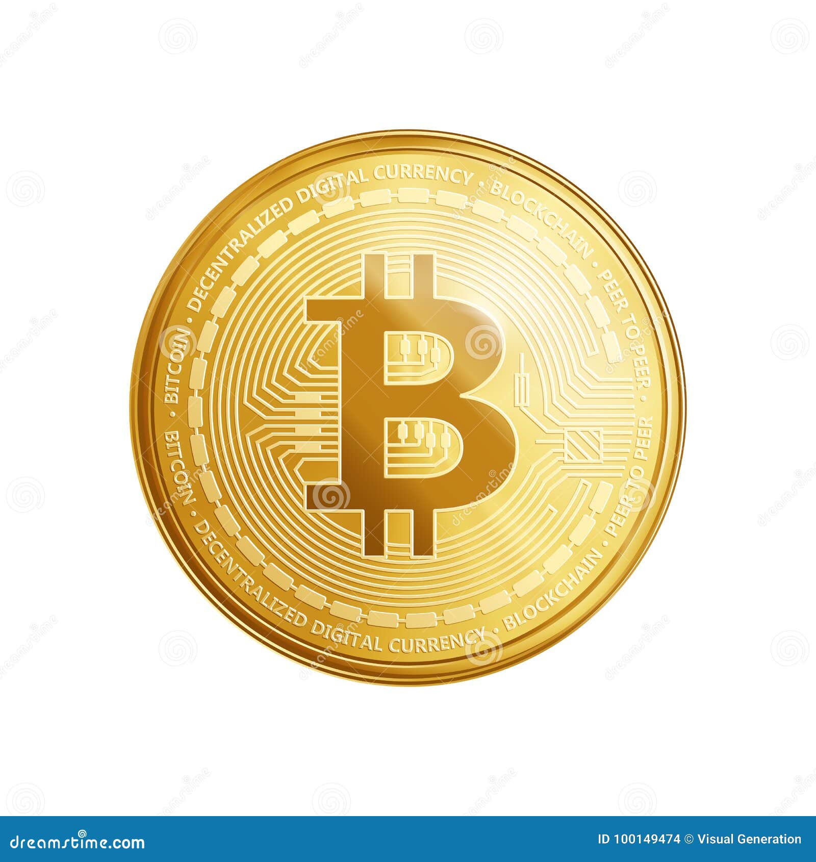 Golden Bitcoin Coin Symbol. Stock Vector - Illustration of circle ... Golden Bitcoin Coin Symbol. Stock Vector - Illustration of circle ...