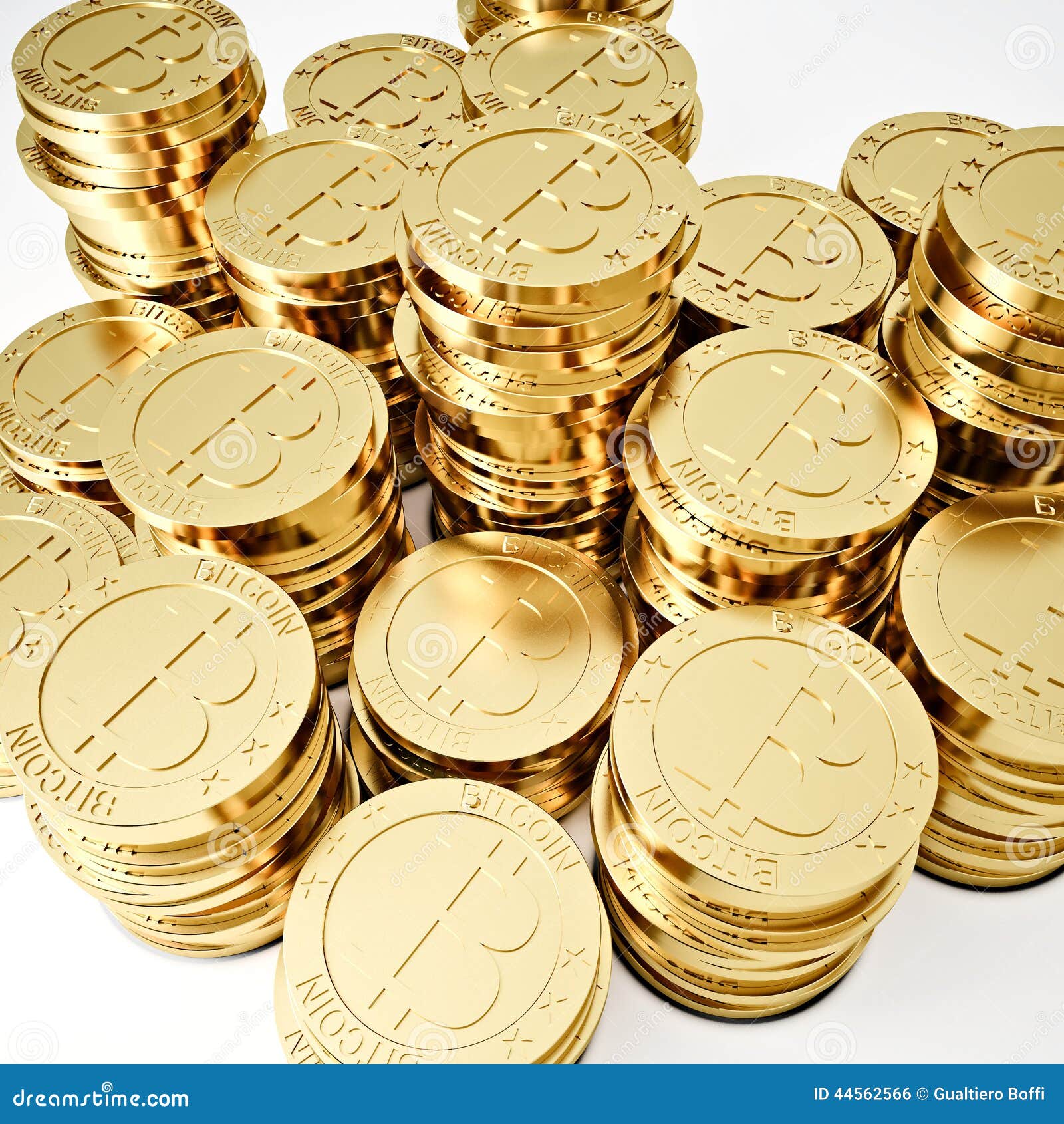 Golden bitcoin stock photo. Image of market, cash, economy - 44562566