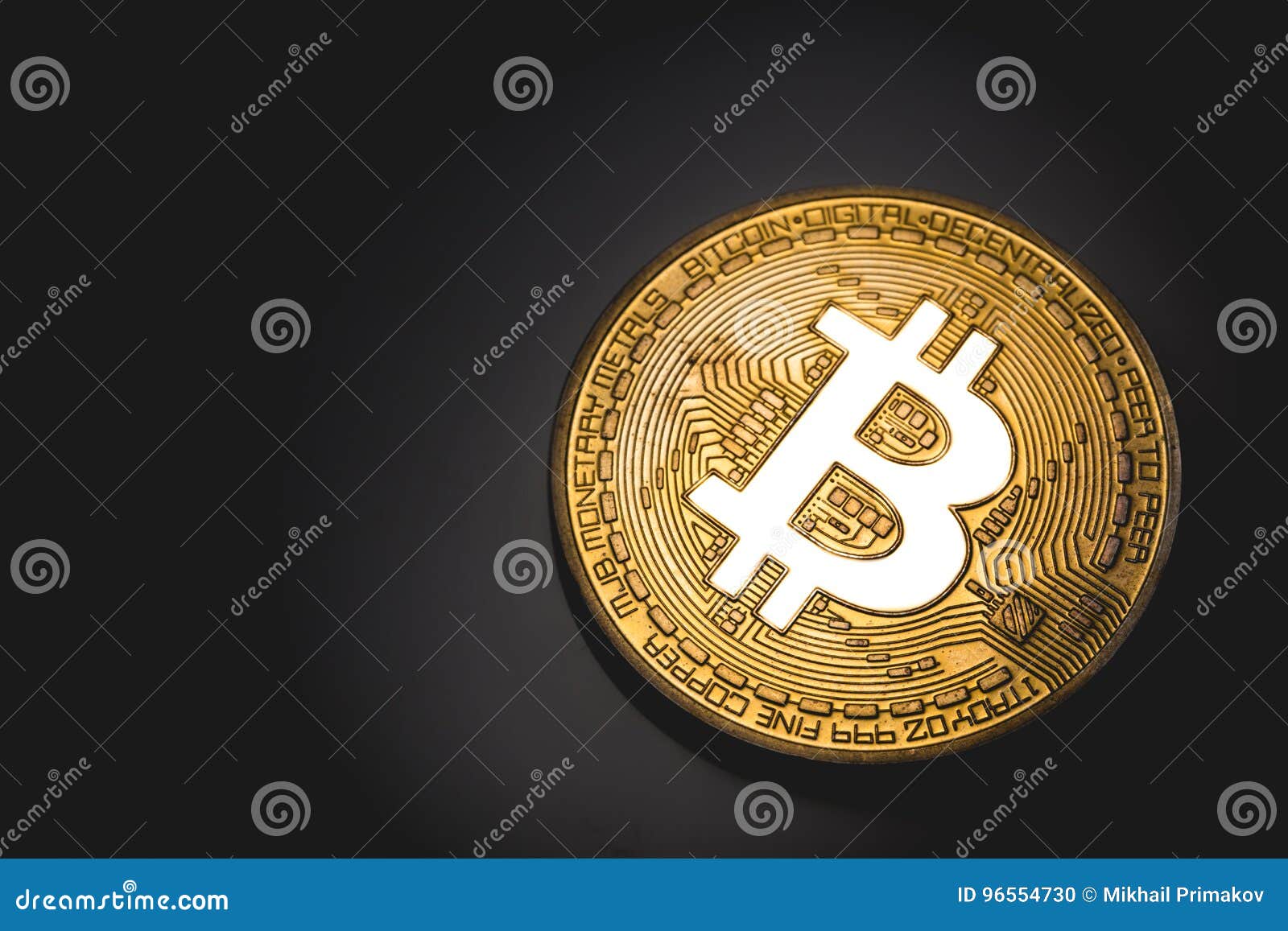 Golden bitcoin logo stock photo. Image of bank, digital - 96554730