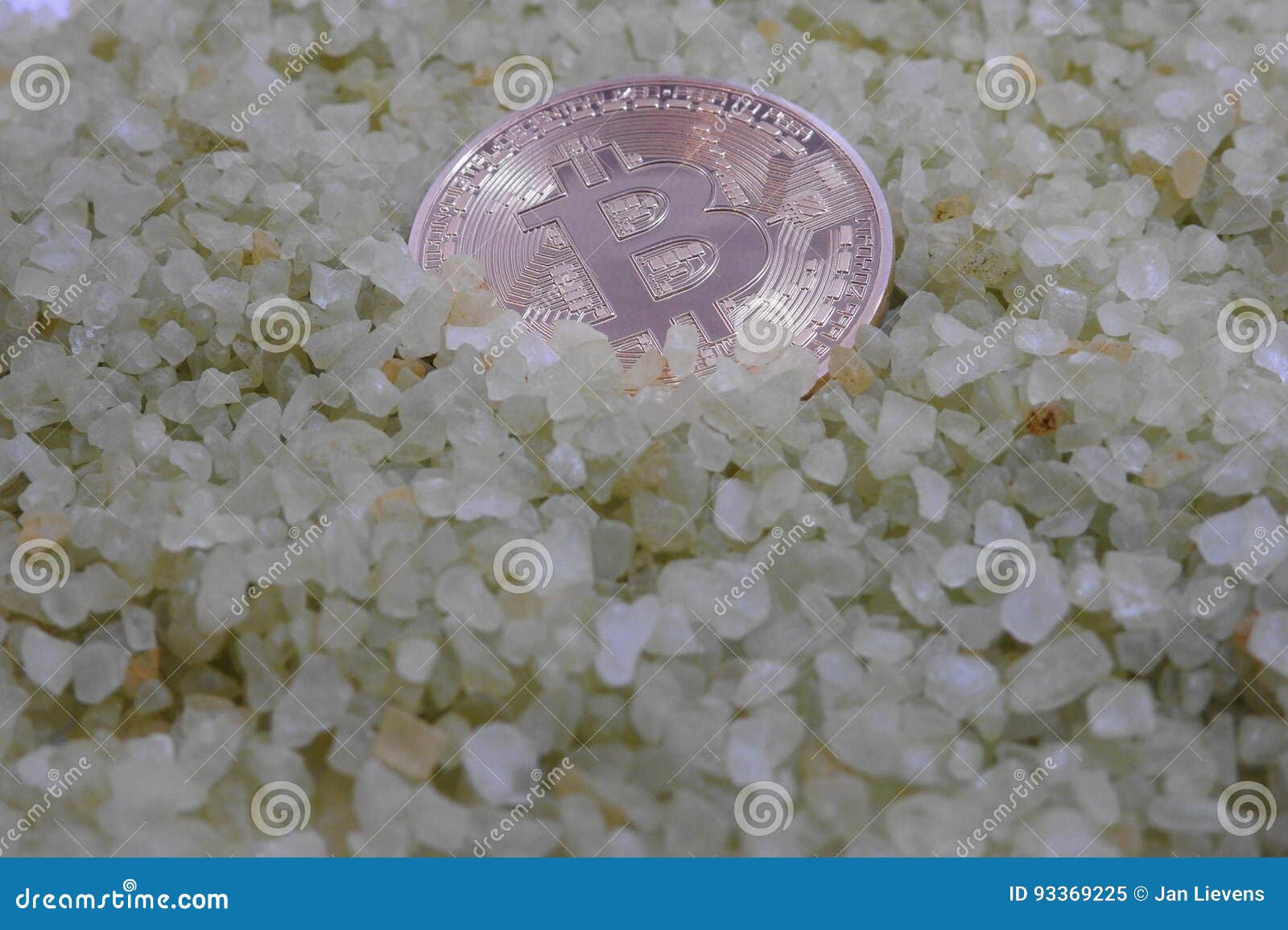 Golden Bitcoin on Small Rocks Stock Image - Image of banks, bitcoins ...