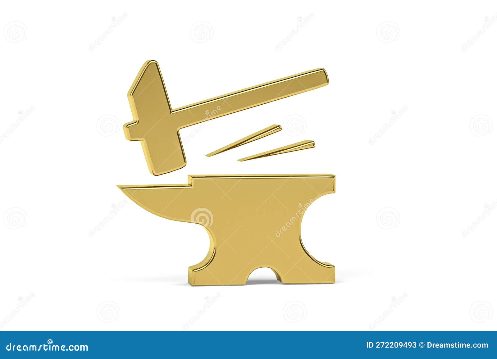 Blacksmithing Emblem. Logo For Smithy. Wrought Iron. Hammer And Cartoon ...