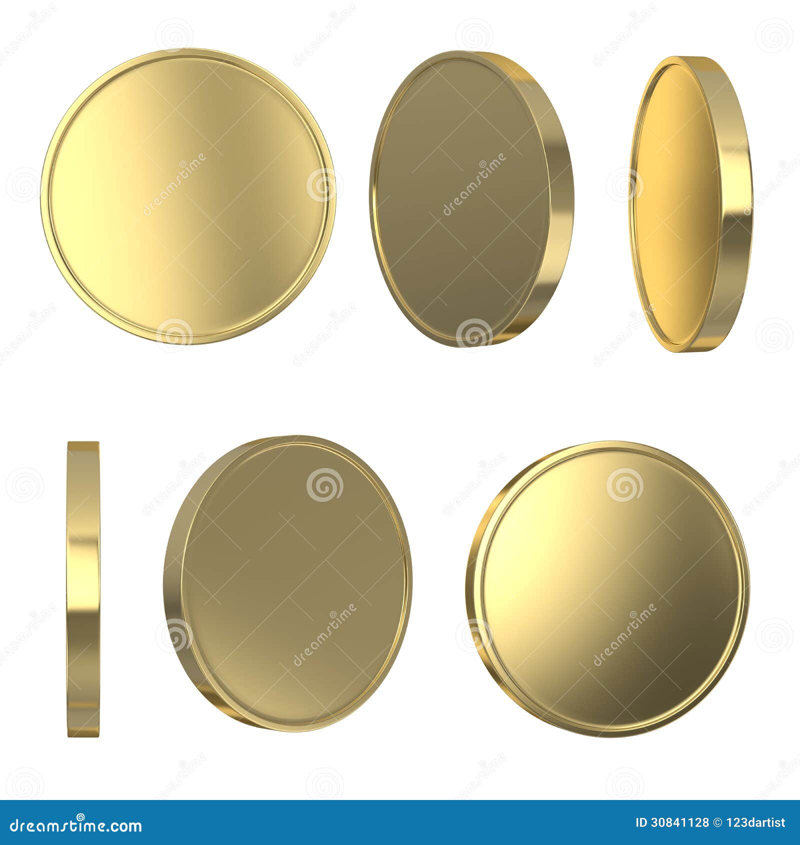 Golden Blank Coins Stock Illustrations – 853 Golden Blank Coins Stock ...
