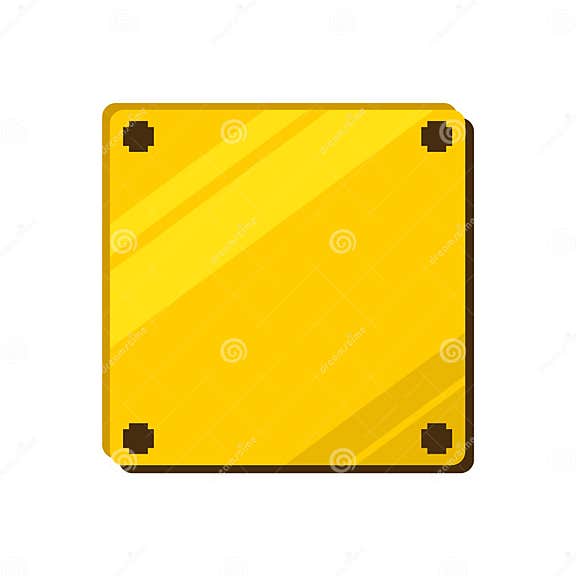 Golden block illustration stock vector. Illustration of creative ...