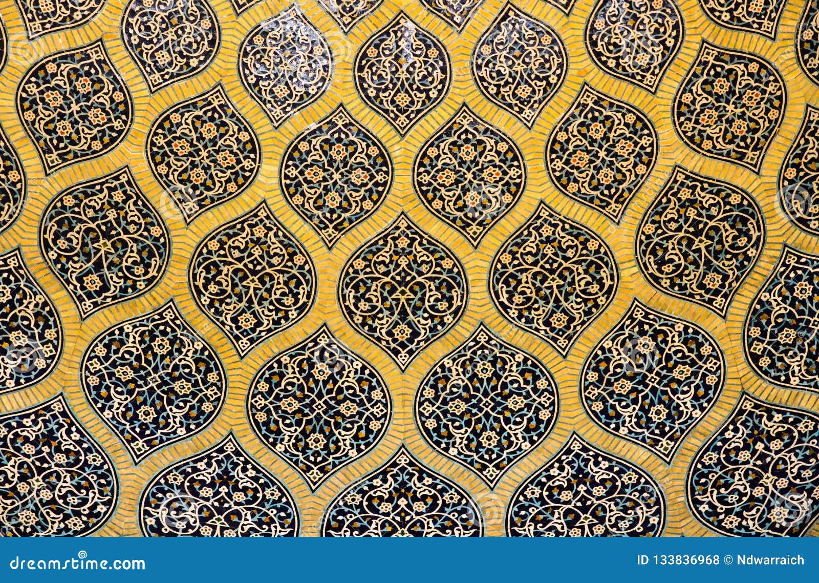 The Persian Interior Art Work Stock Photo - Image of background, mosque ...
