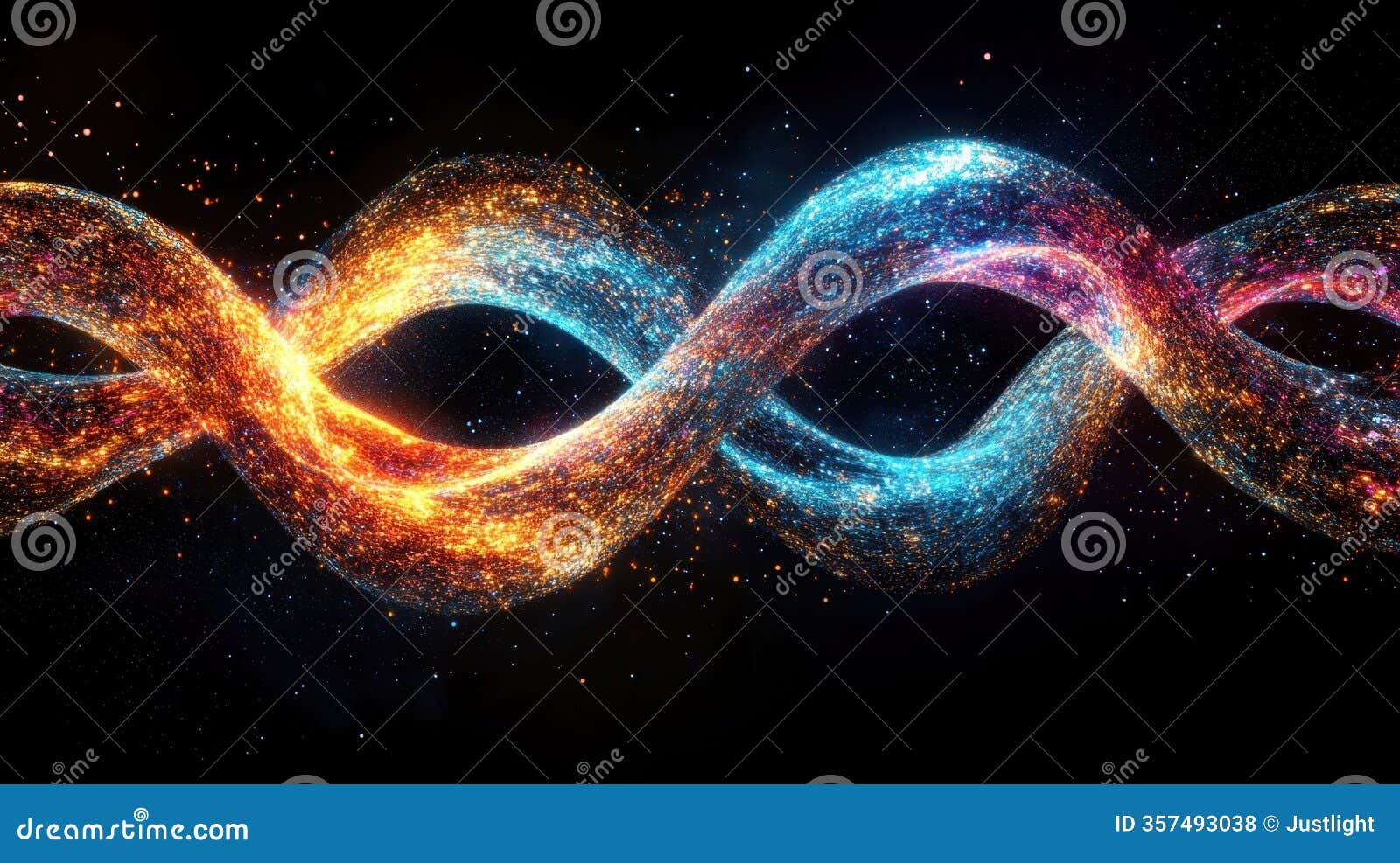 Golden and Blue Particles Flowing in an Infinite Loop on Black ...