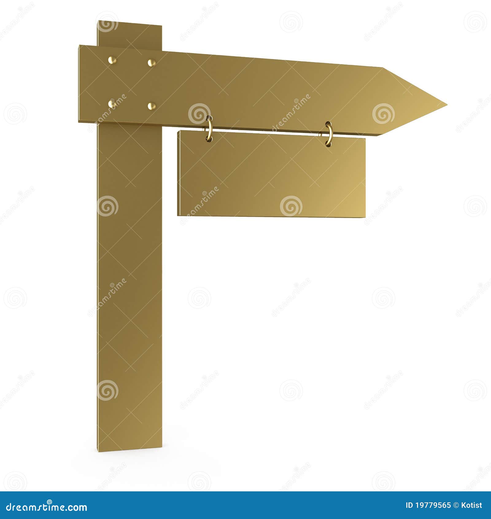 Golden board stock illustration. Illustration of business - 19779565