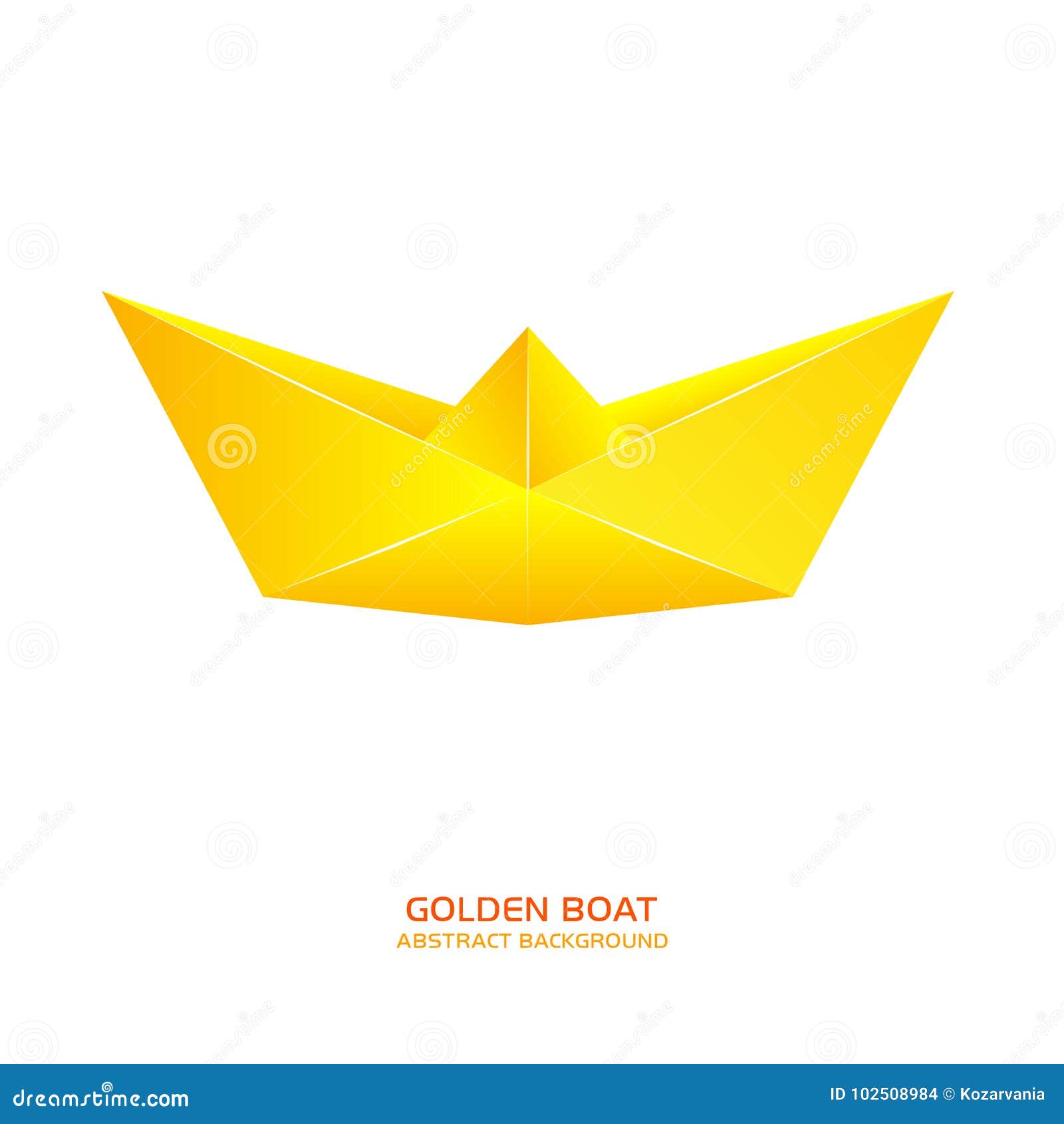 Golden boat background stock vector. Illustration of transportation ...