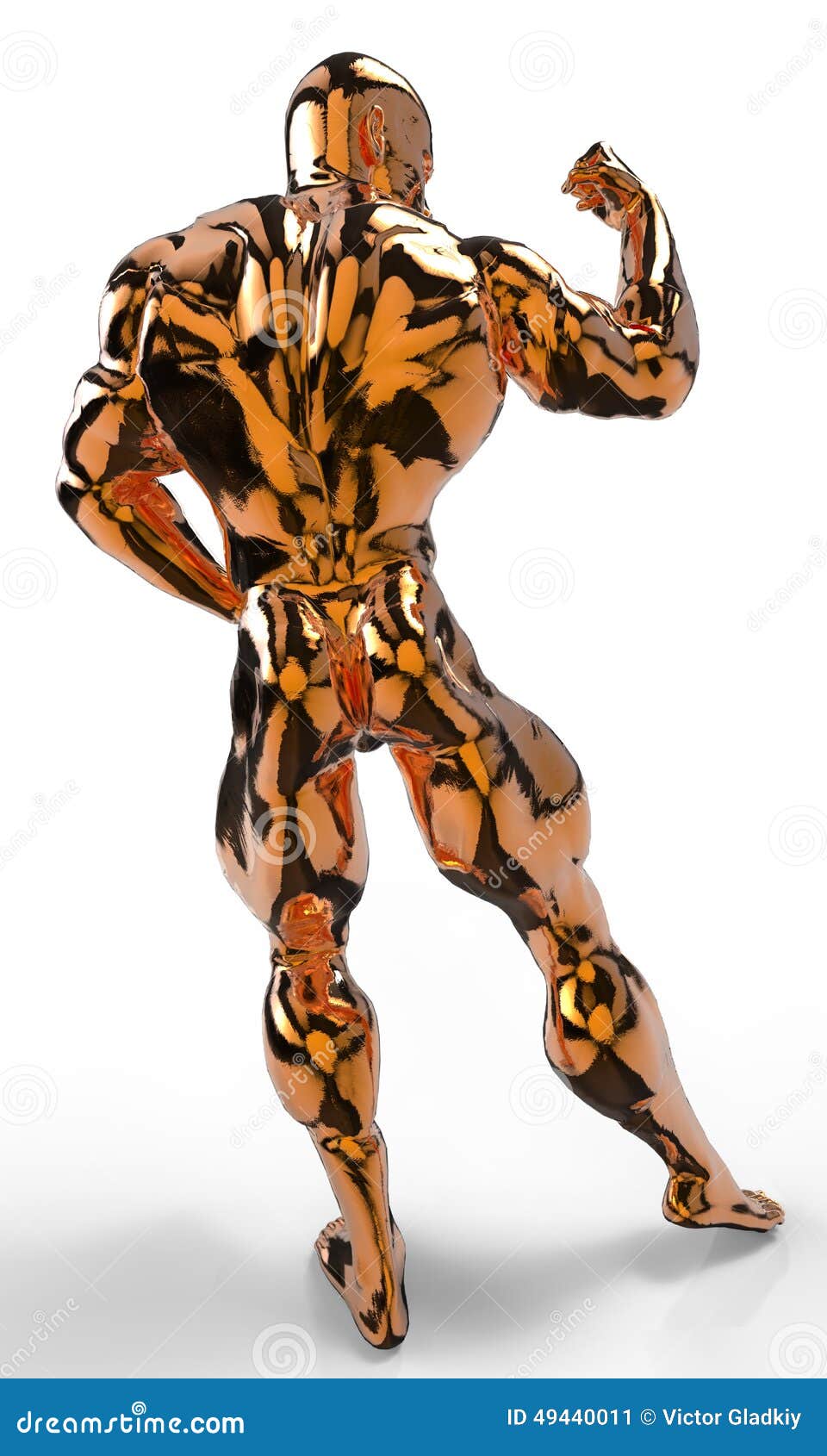 Bodybuilder Figure Logo Vector Illustration | CartoonDealer.com #100853496