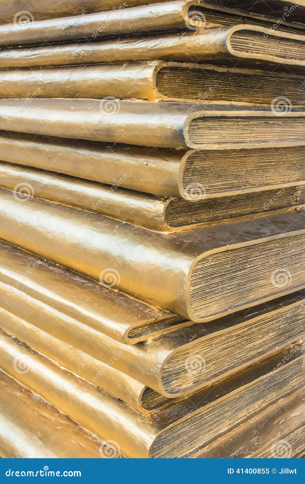 Golden book statue stock image. Image of wall, silver - 41400855