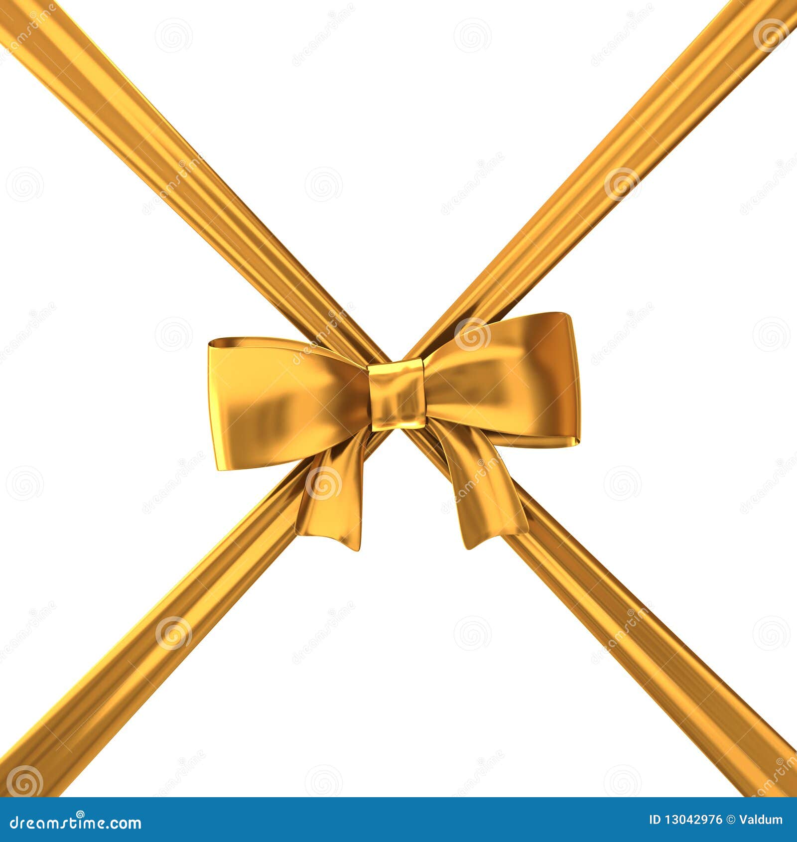 Golden bow stock illustration. Illustration of ornate - 13042976