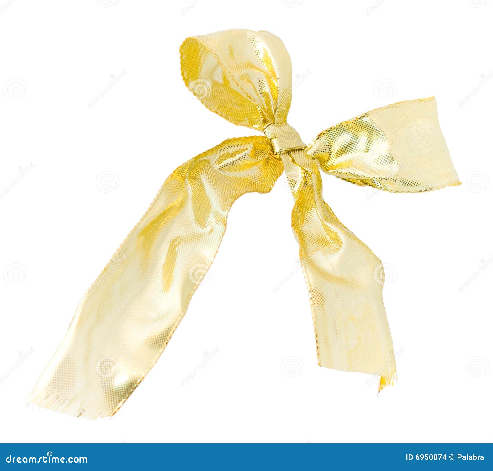 Golden Bow stock photo. Image of white, golden, tied, anniversary - 6950874