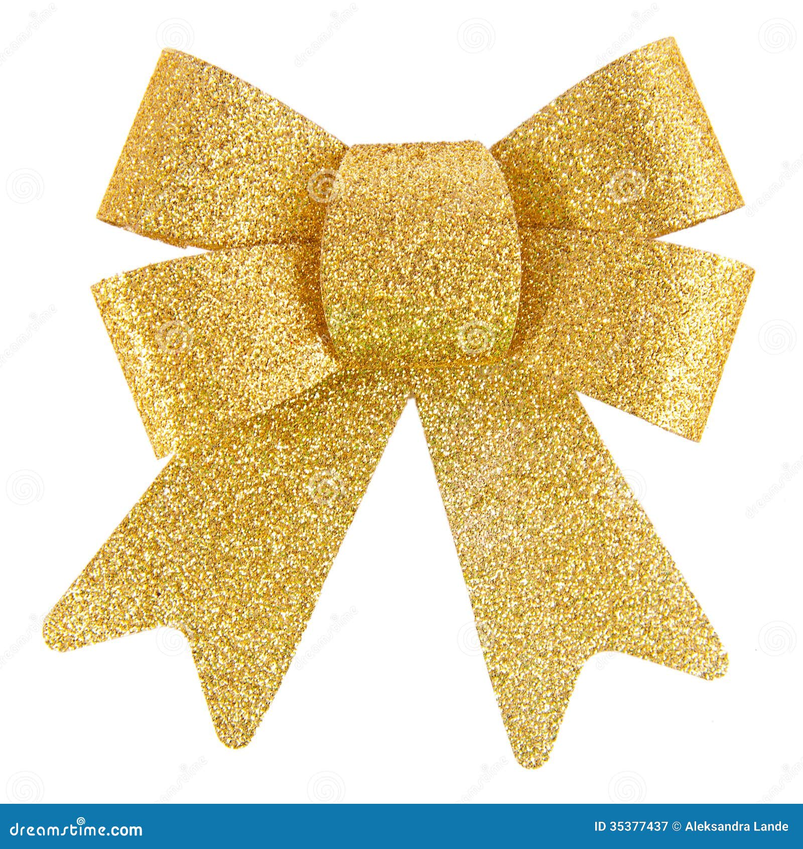 Golden Bow stock image. Image of decor, elegant, gold - 35377437