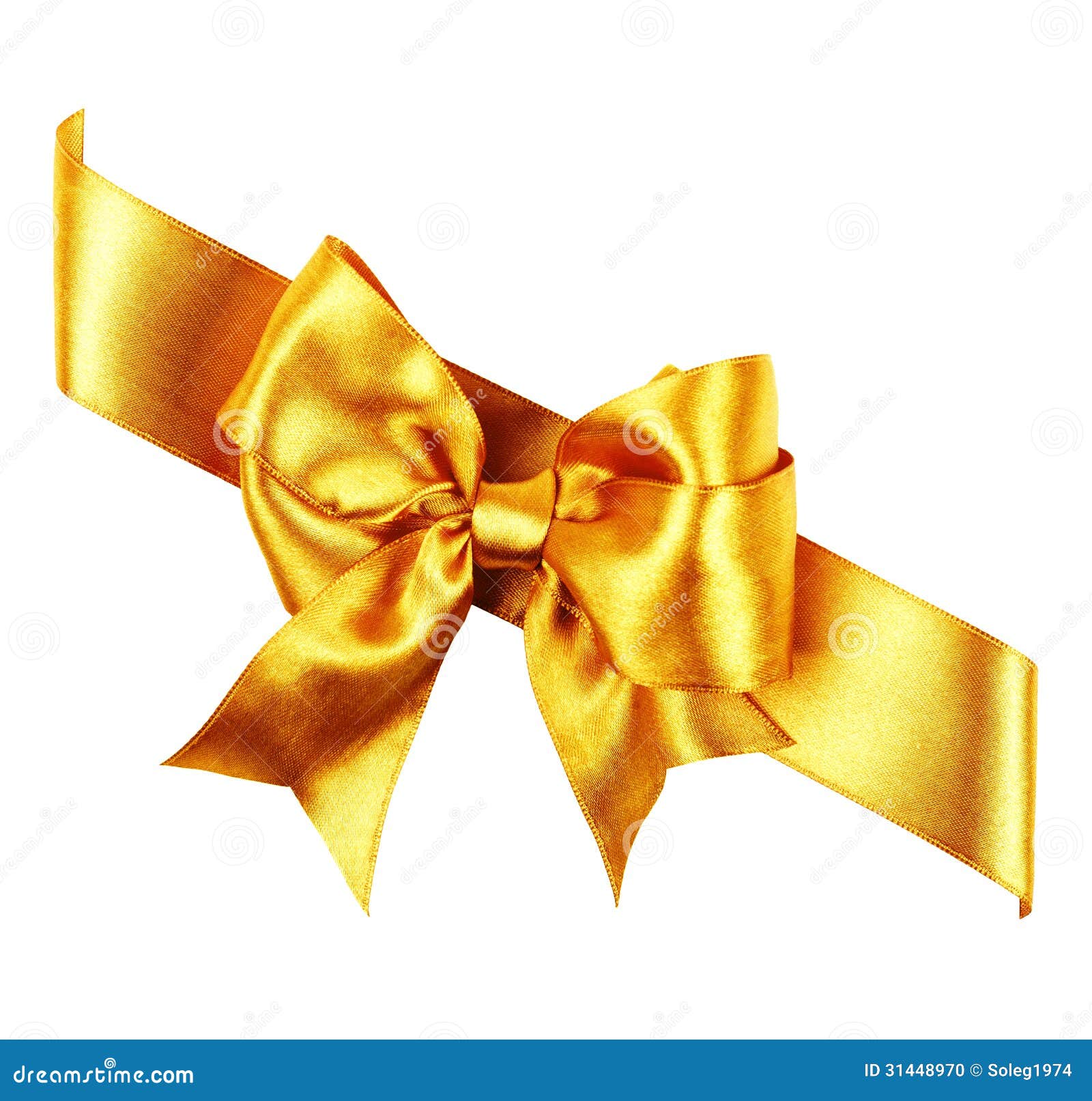 Golden bow made from silk stock photo. Image of cloth - 31448970