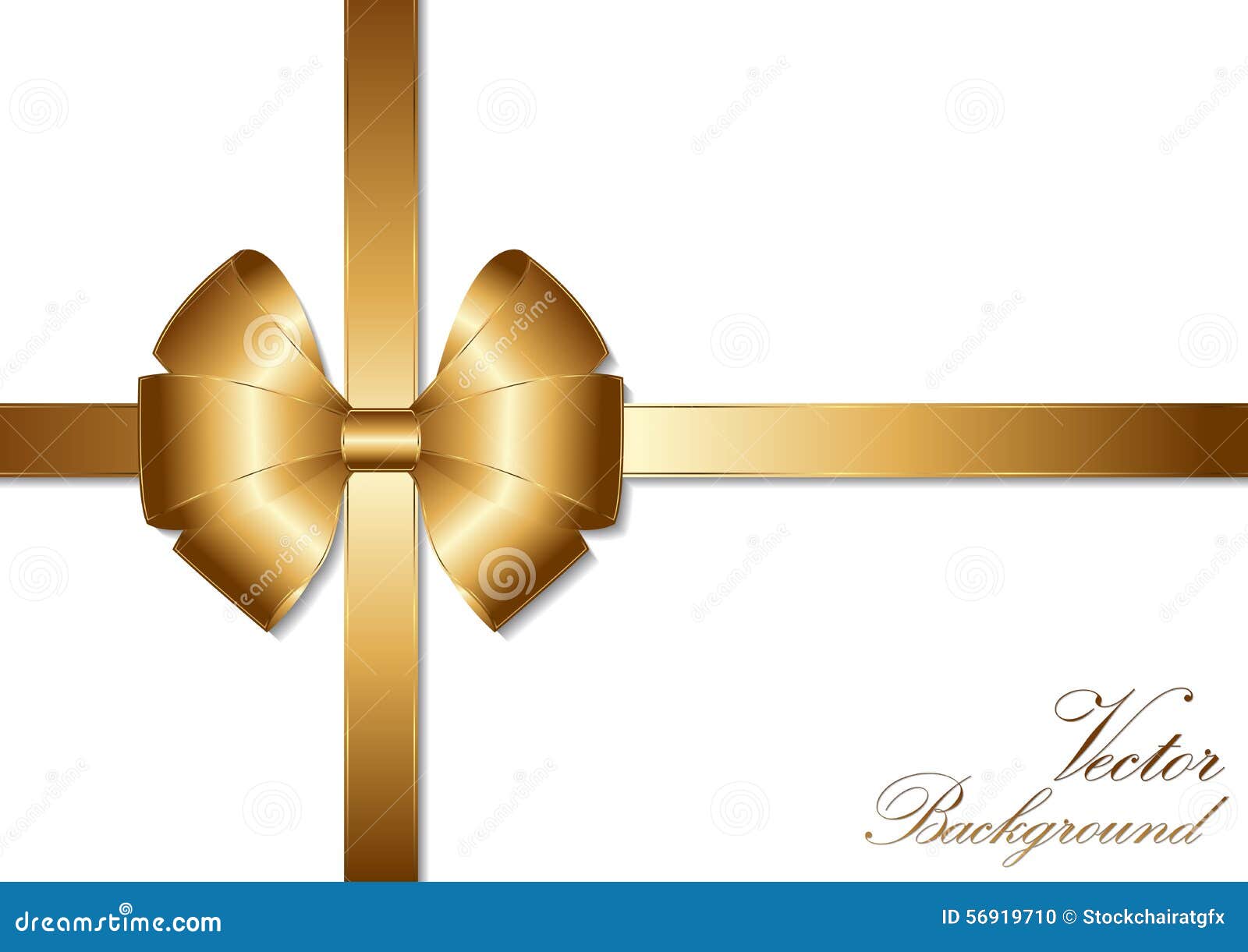 Golden bow ribbon design. stock vector. Illustration of gold - 56919710