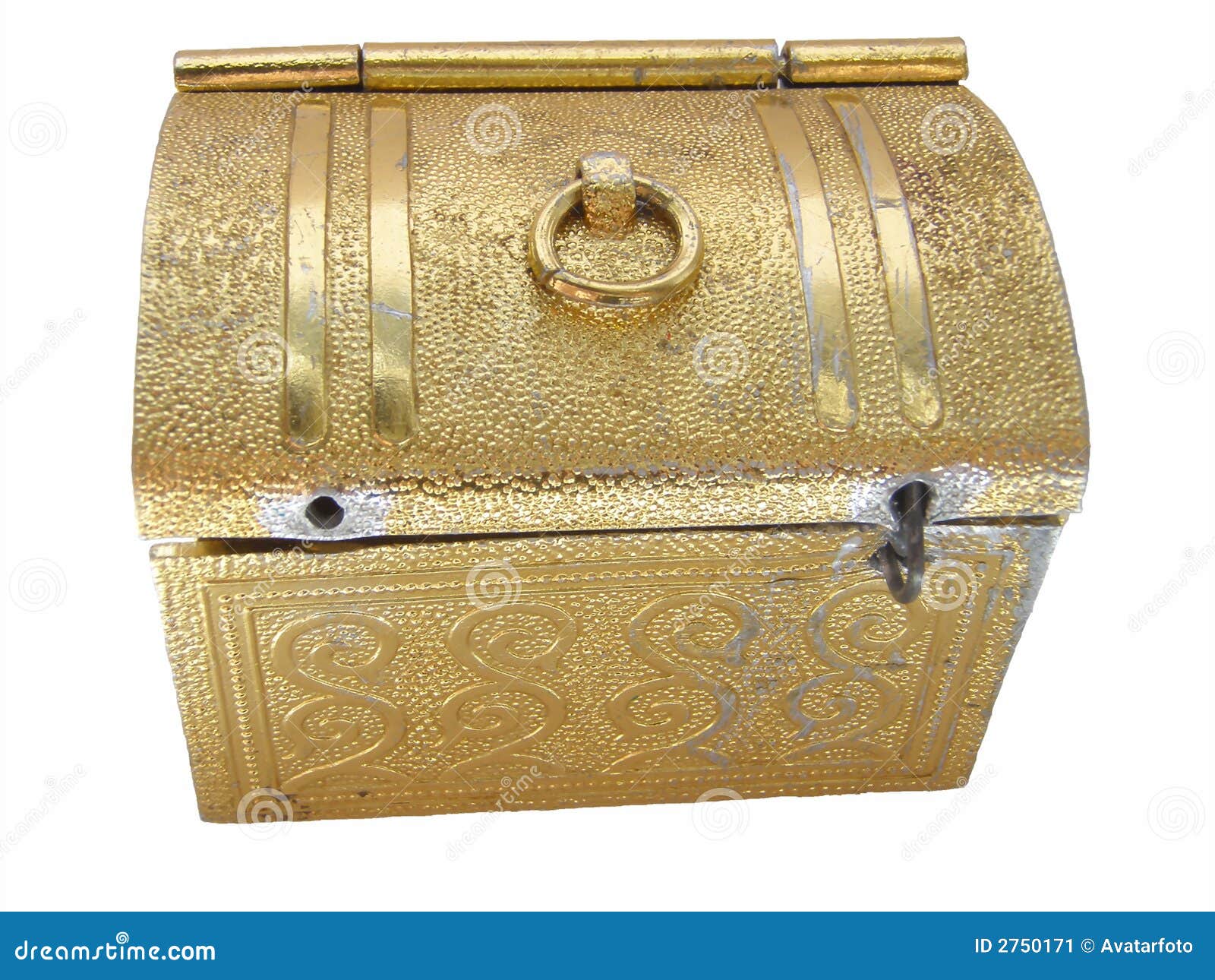 Golden box stock image. Image of bright, isolate, surprise - 2750171