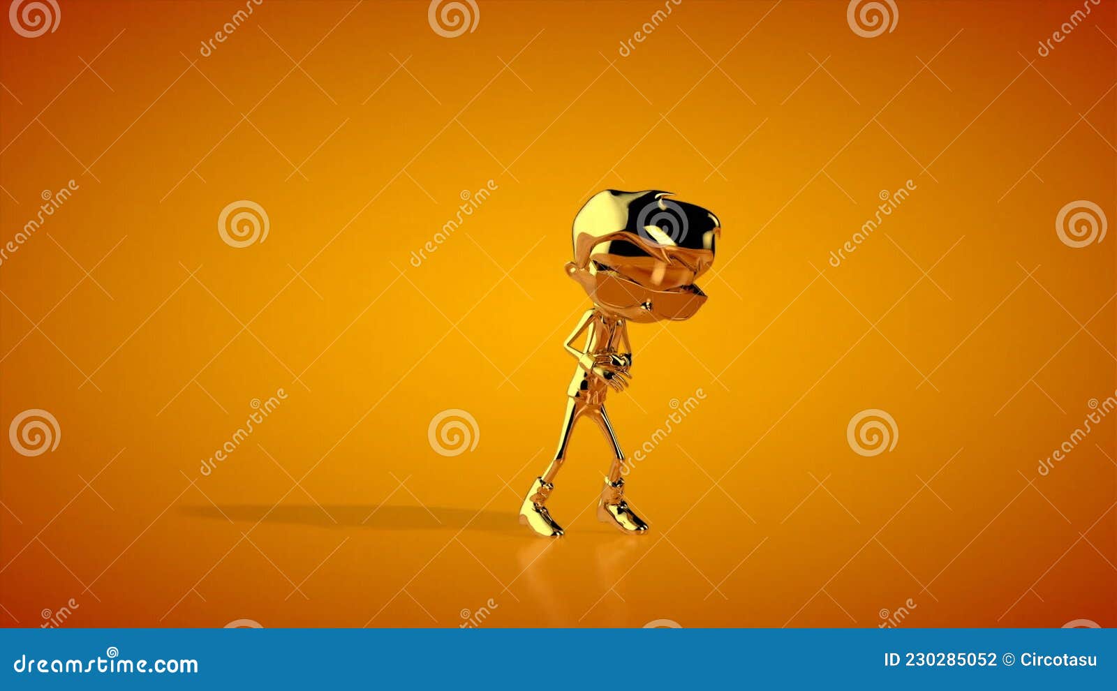 Golden Boy Hip Hop Side Step Dance Seamless Loop, Orange Studio Stock ...