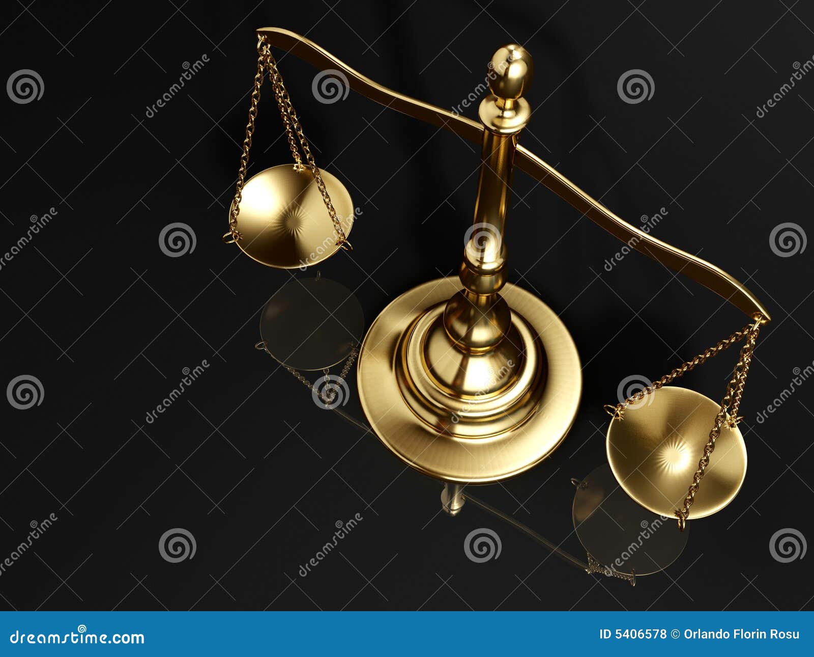 Golden brass scale stock illustration. Illustration of analysis - 5406578