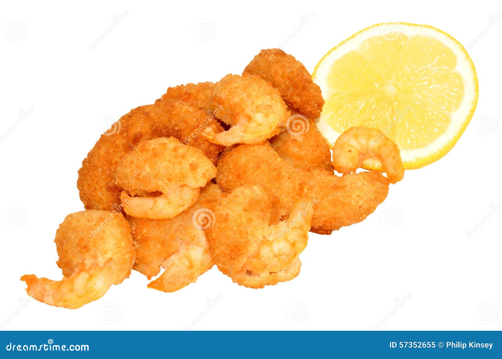 Golden Breadcrumb Coated Prawns Stock Image - Image of crispy, seafood ...