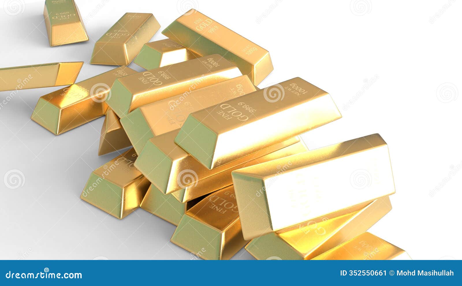 Golden Brick Drops with White Background Editorial Photo - Image of ...