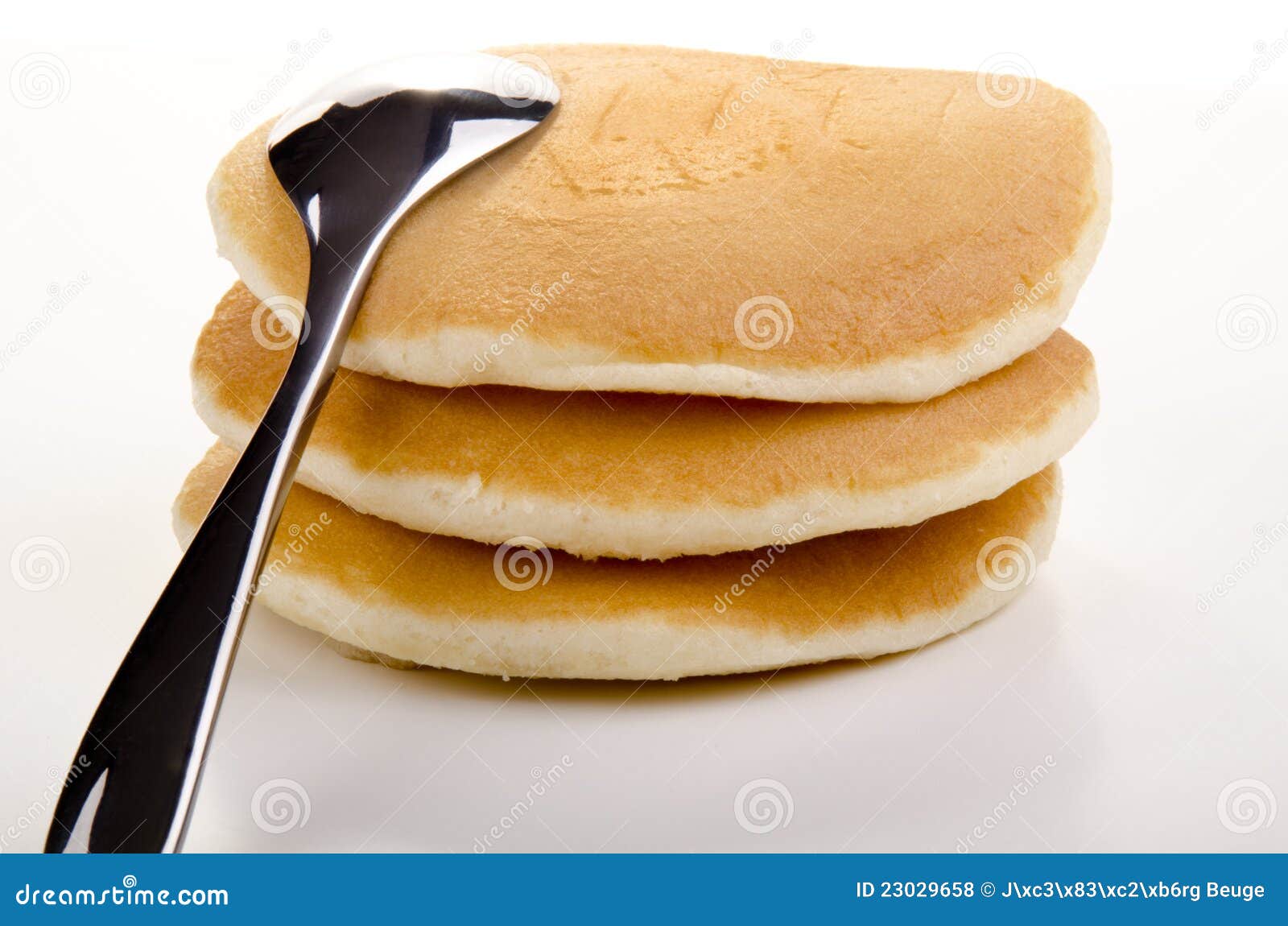Golden brown pancakes stock photo. Image of fattening - 23029658