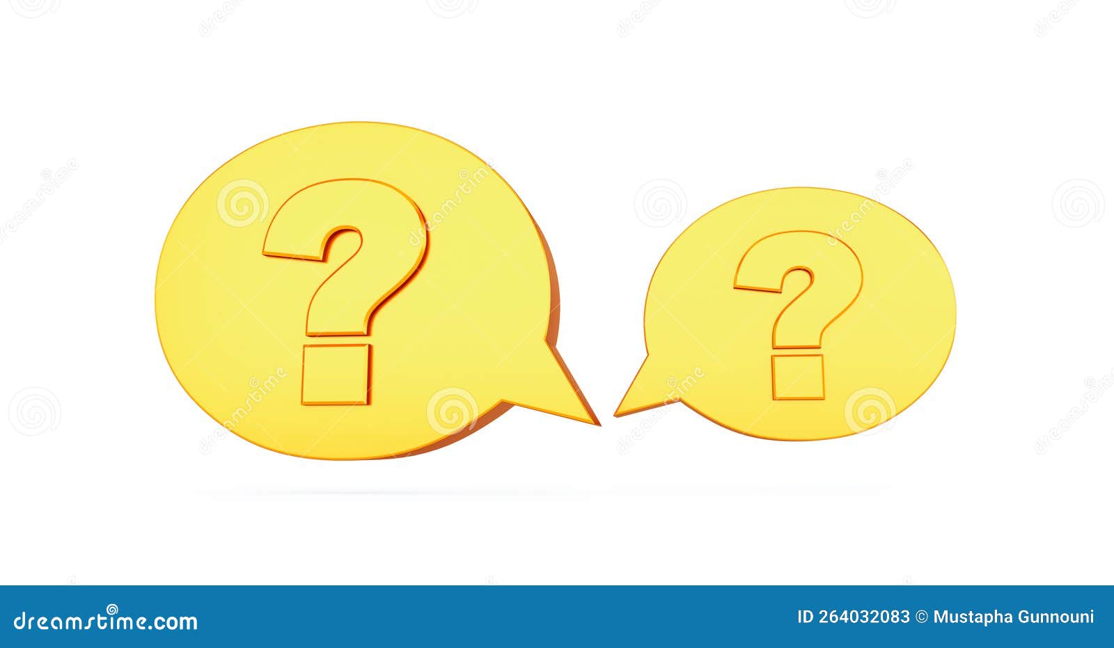 Golden Bubble Chat Icon Question Mark, Speech Bubble with Question Mark ...