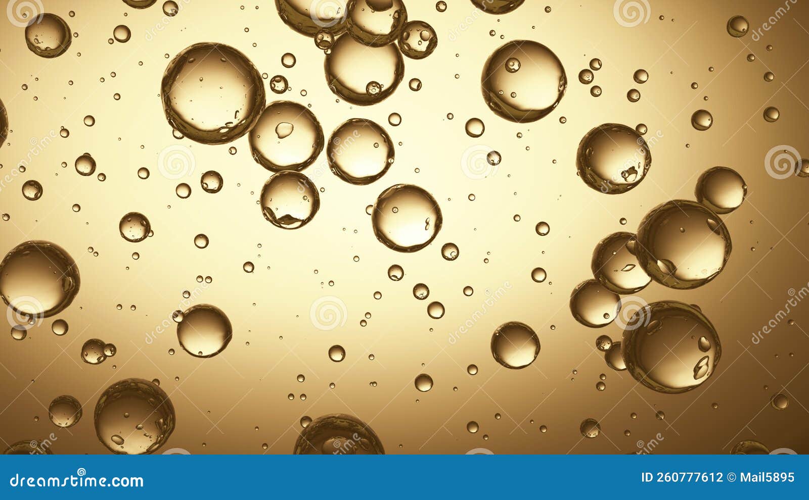 Golden Bubbles Float in Space Stock Illustration - Illustration of ...
