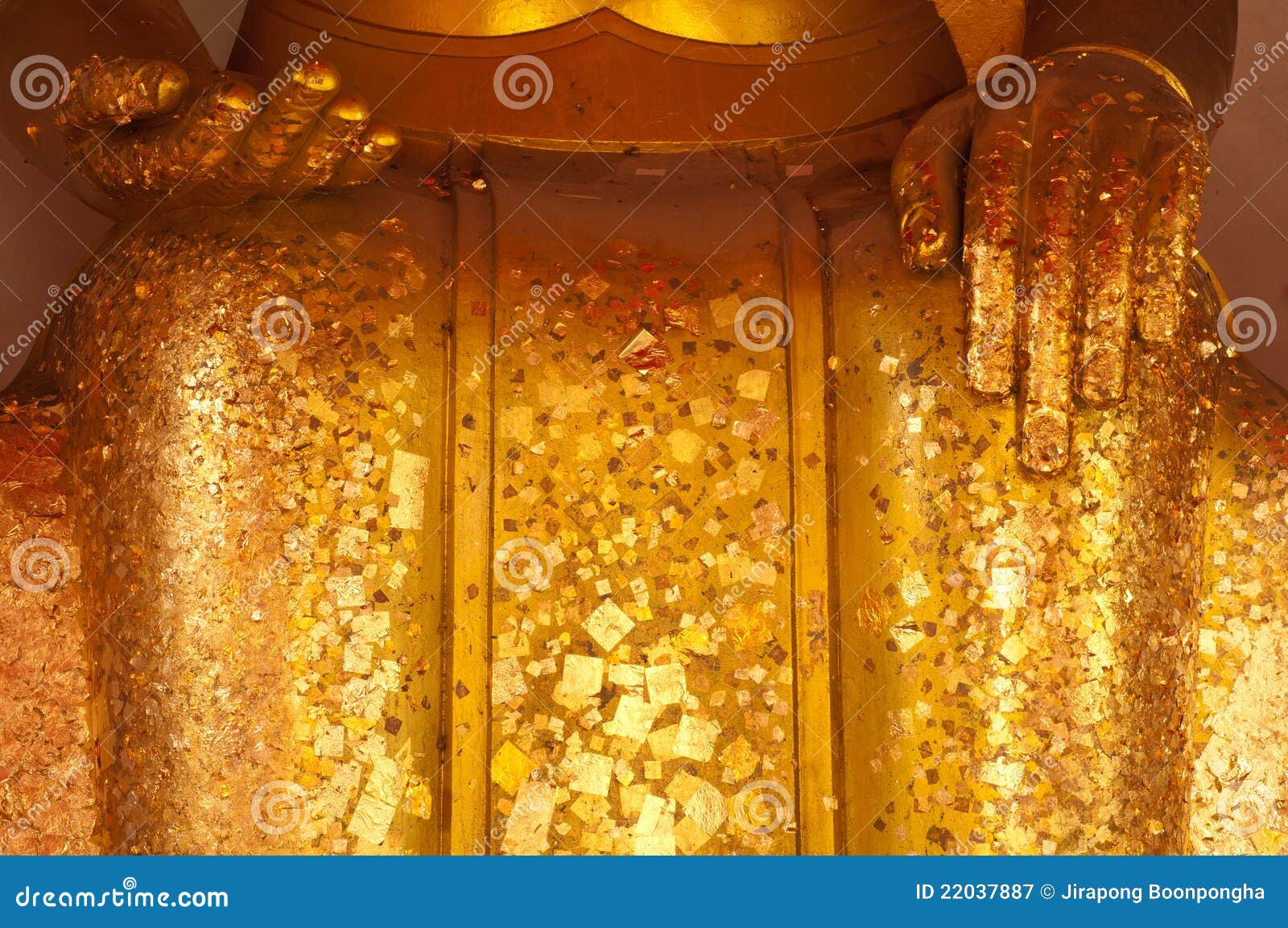 Golden Budda Texture Close Up Stock Image - Image of religion, history ...